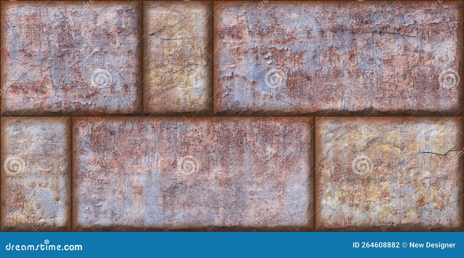 Ceramic Wall Tile Decor with Multi Color Continuous Joint Design. Also ...