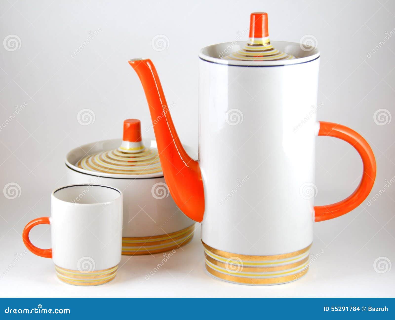 Ceramic Ware, Coffee or Tea Set Stock Photo - Image of ware, dishware ...