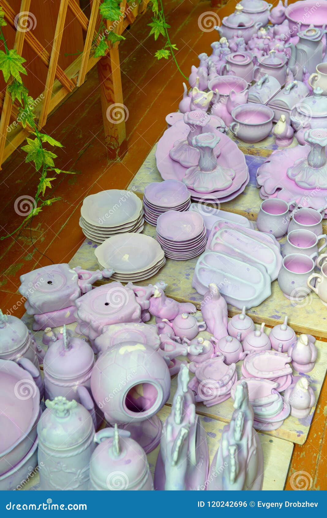 Ceramic Ware Under Production Stock Photo - Image of ceramic, dishware ...