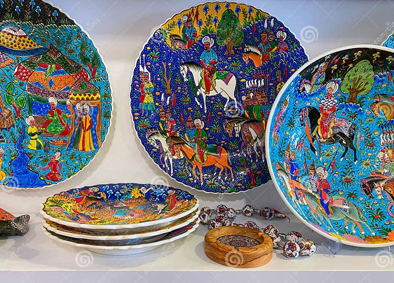 Ceramics Decorative Plates, Islamic Plate with Mandala Pattern, View ...