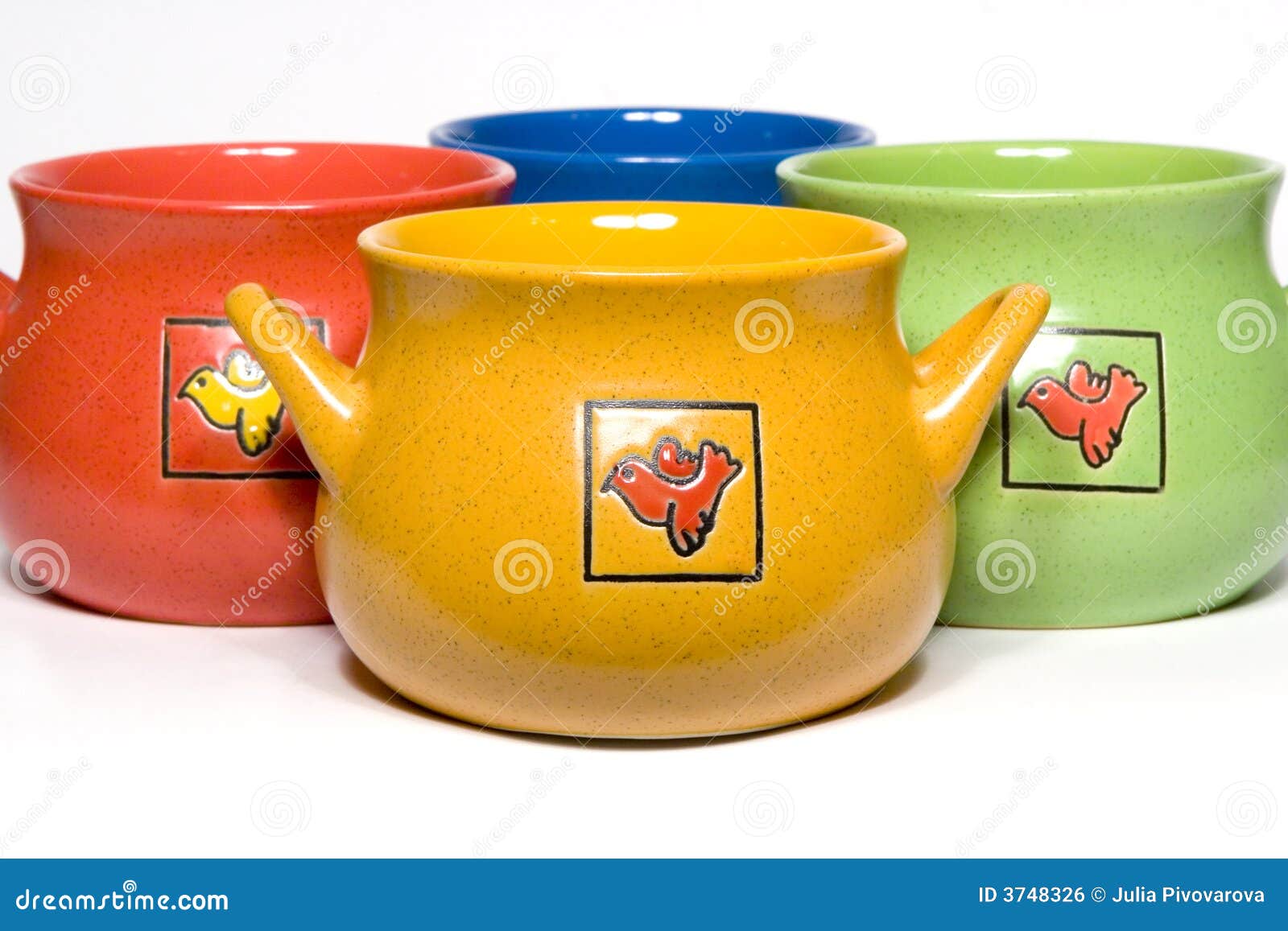 Ceramics pots for kitchen stock photo. Image of design - 3748326