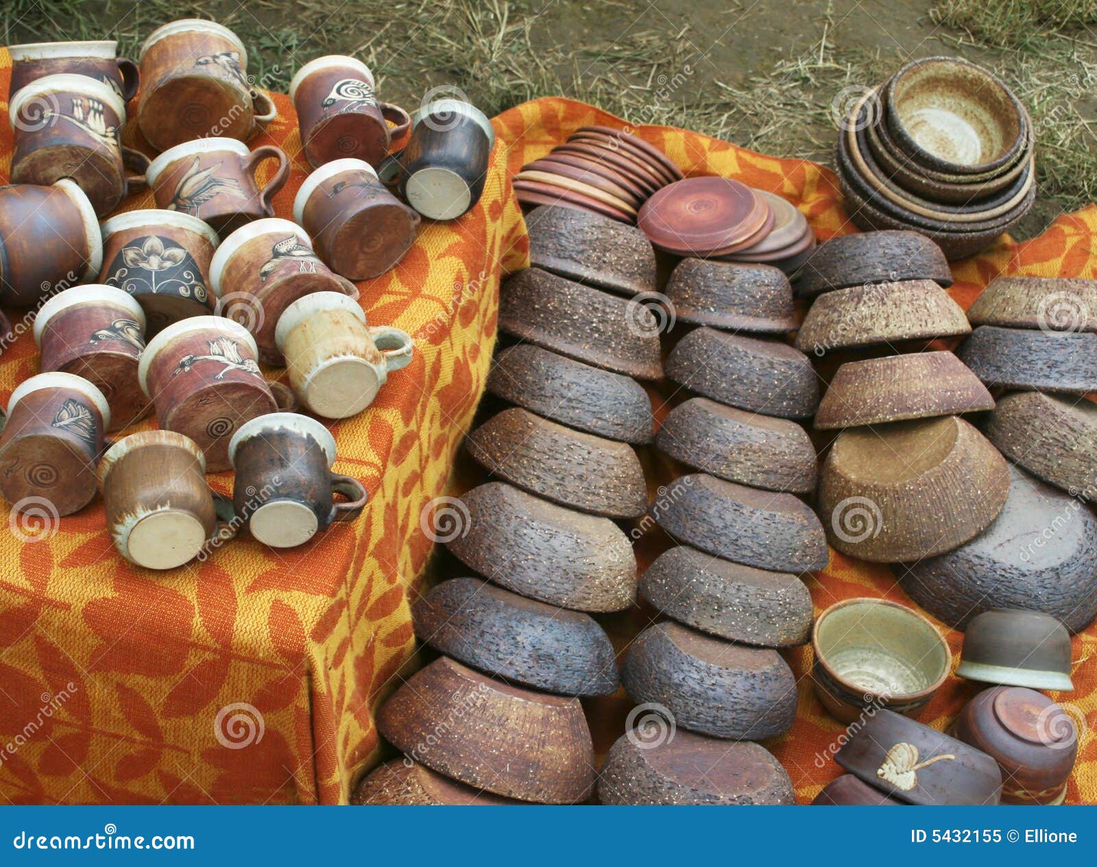 Ceramics pottery 2 stock image. Image of earth, dishes - 5432155