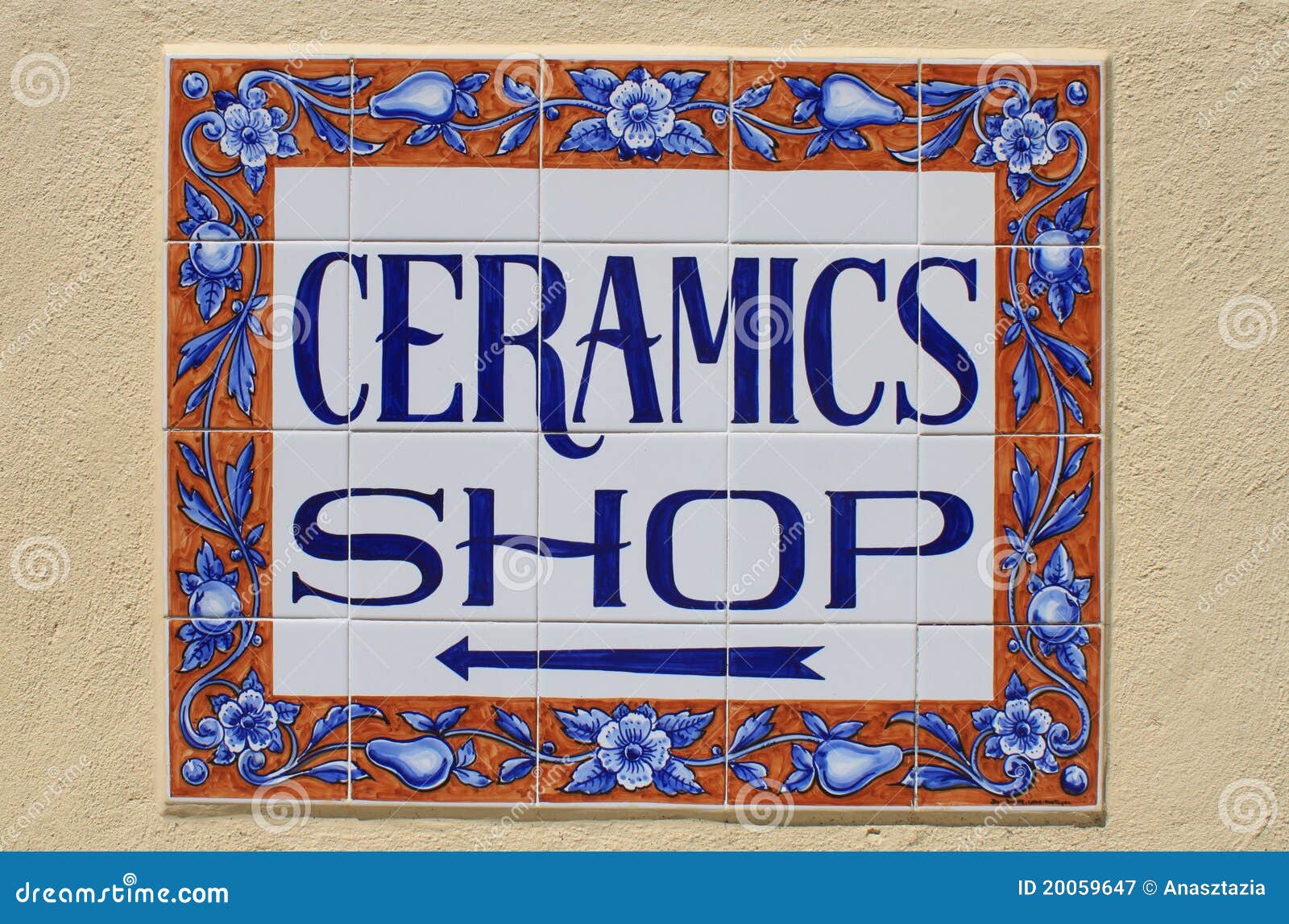 Ceramics shop stock image. Image of colors, europe, flowers - 20059647