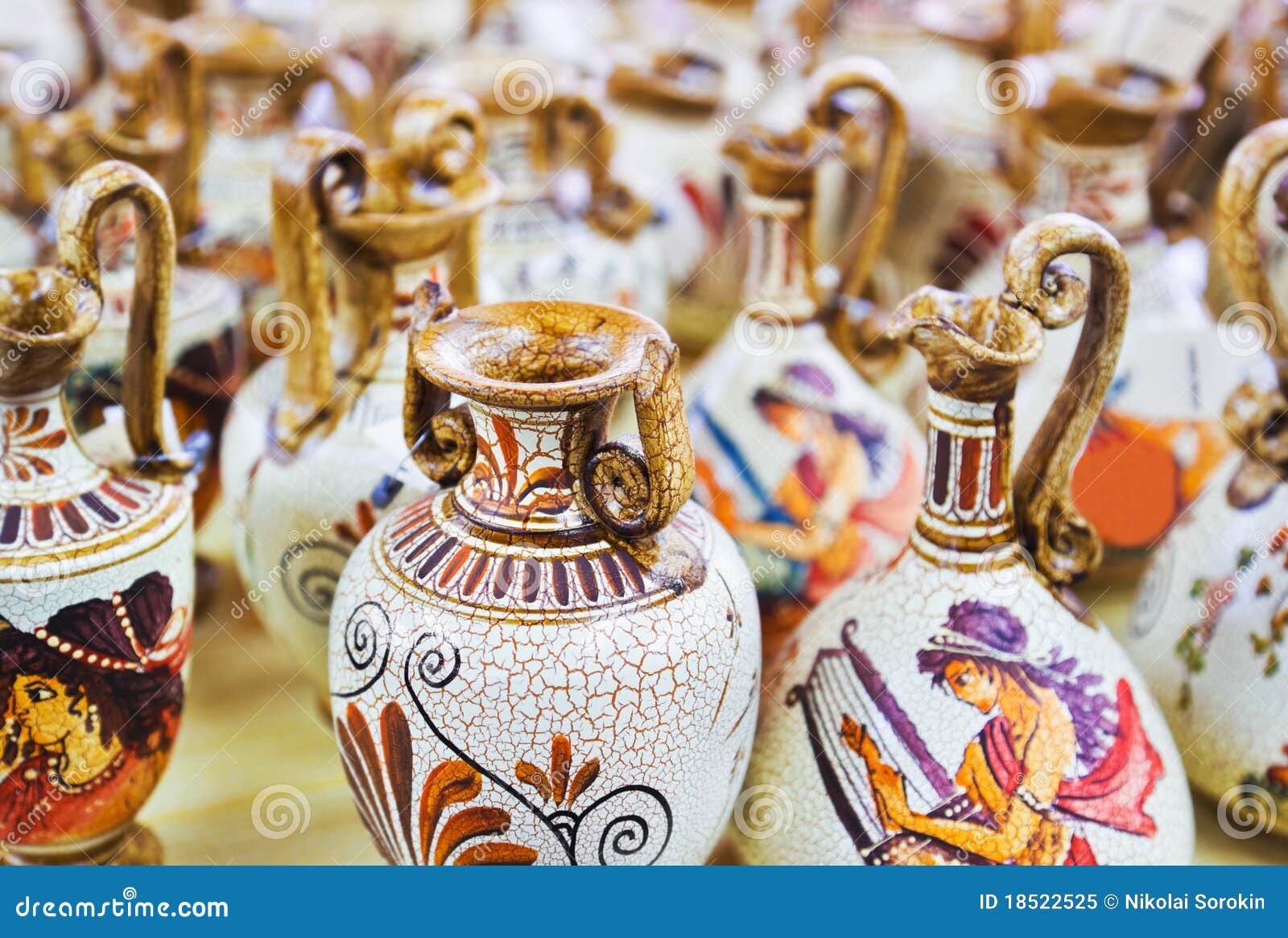 Ceramics souvenir shop stock image. Image of bowl, merchandise - 18522525