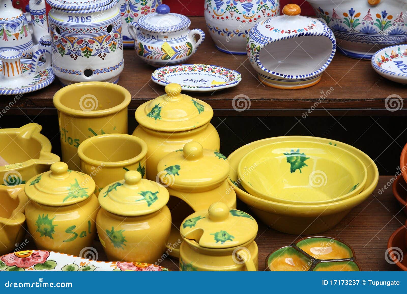 Ceramics store stock image. Image of handmade, spain - 17173237