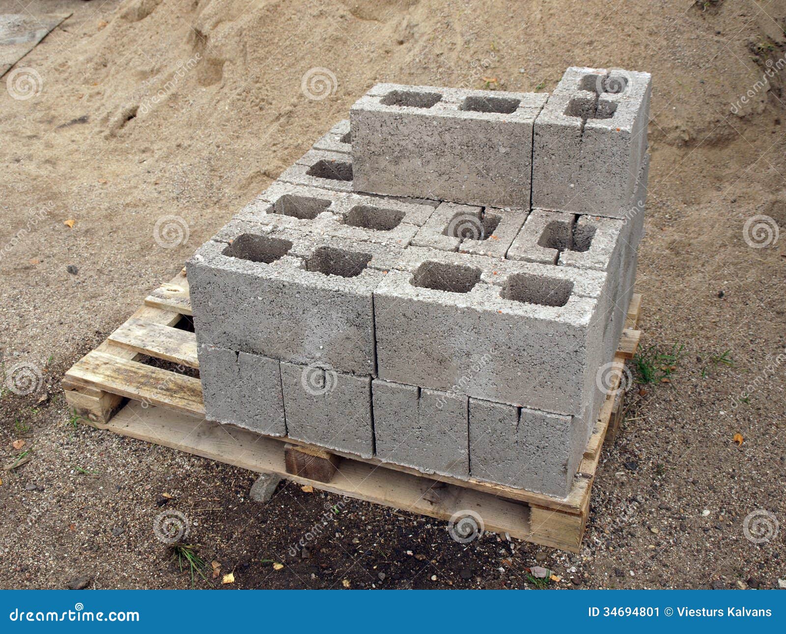 Ceramsite Blocks Stock Image - Image: 34694801