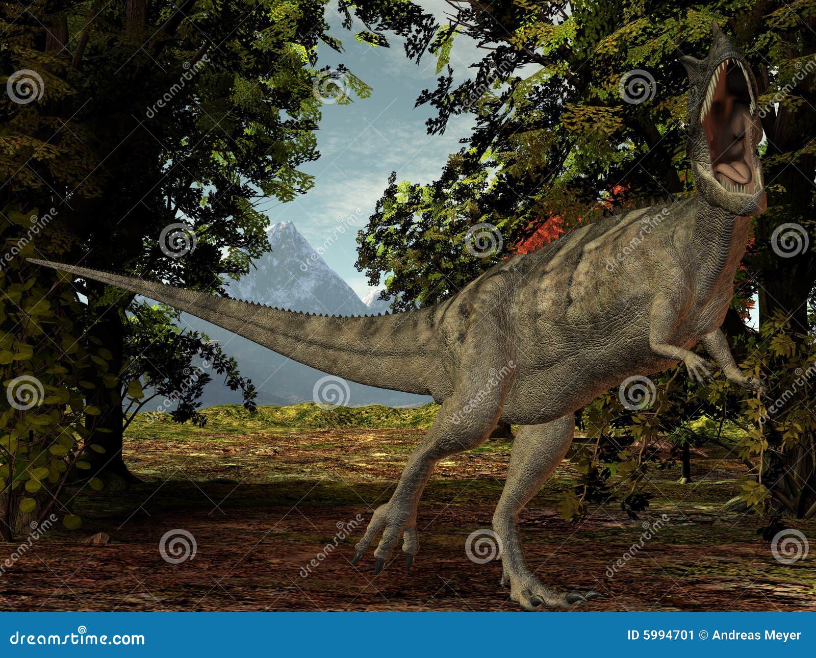 Ceratosaurus Nasicornis-3D Dinosaur Stock Photography | CartoonDealer ...