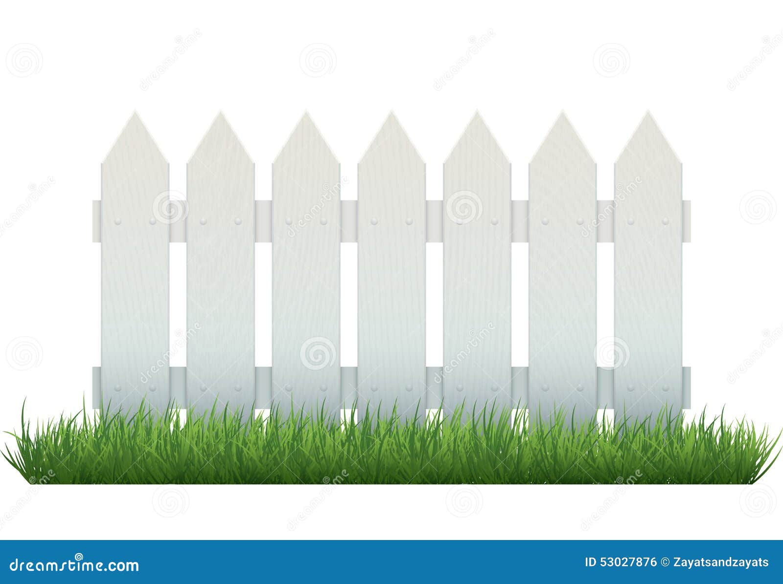 Cerca blanca ilustración del vector. Ilustración de textura - 53027876