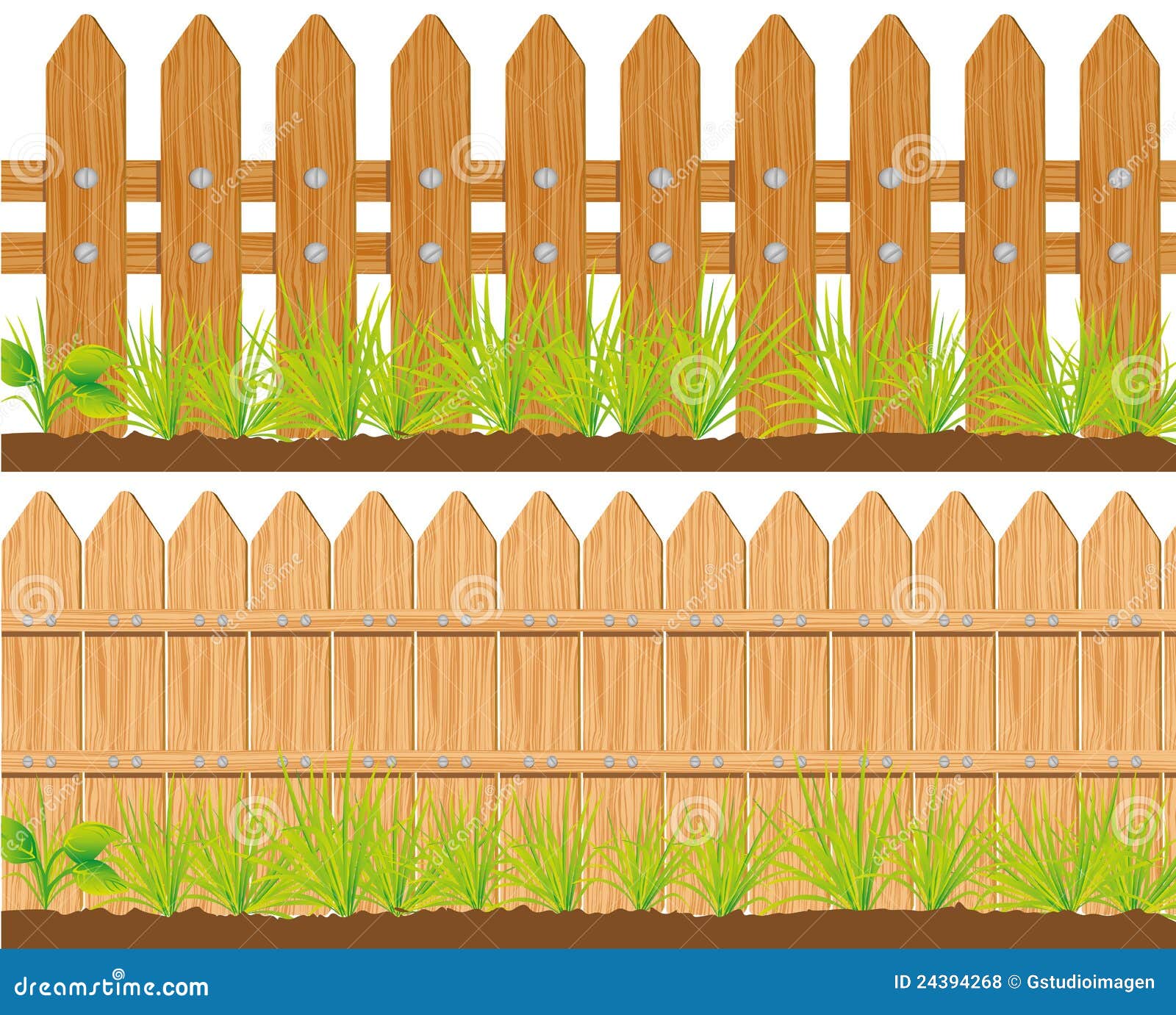 Cerca de madera ilustración del vector. Ilustración de estructura ...