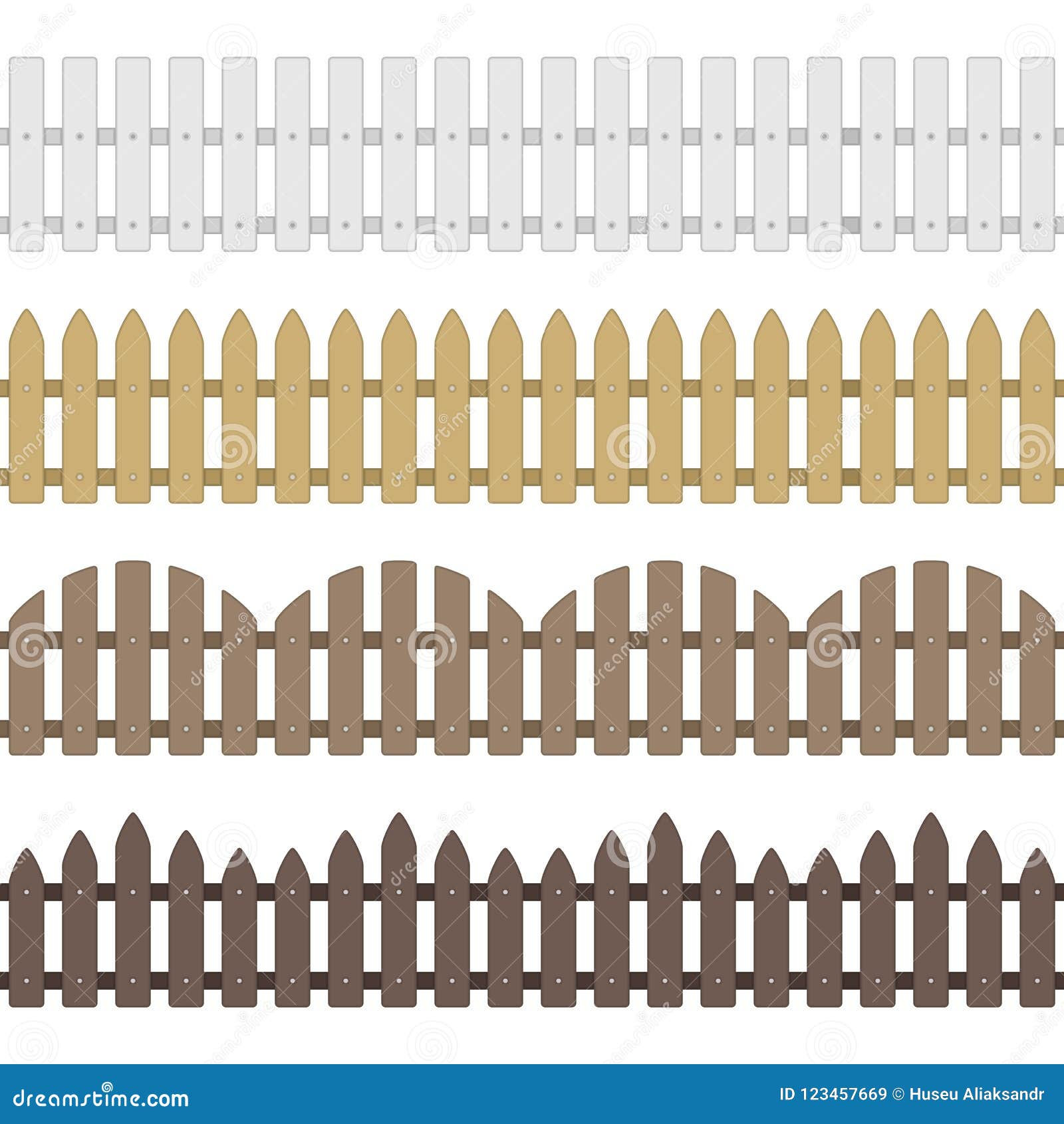 Cerca de madera del vector ilustración del vector. Ilustración de ...