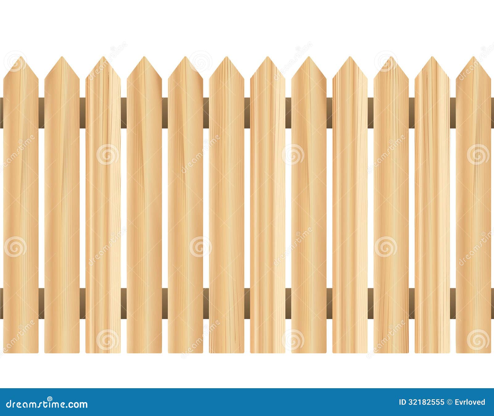 Cerca De Madera (horizontalmente Inconsútil) Ilustración del Vector ...