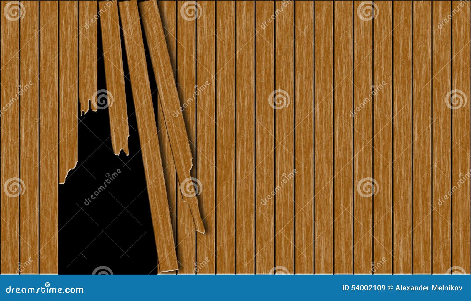 Cerca De Madera Rota Abstracta Stock de ilustración - Ilustración de ...