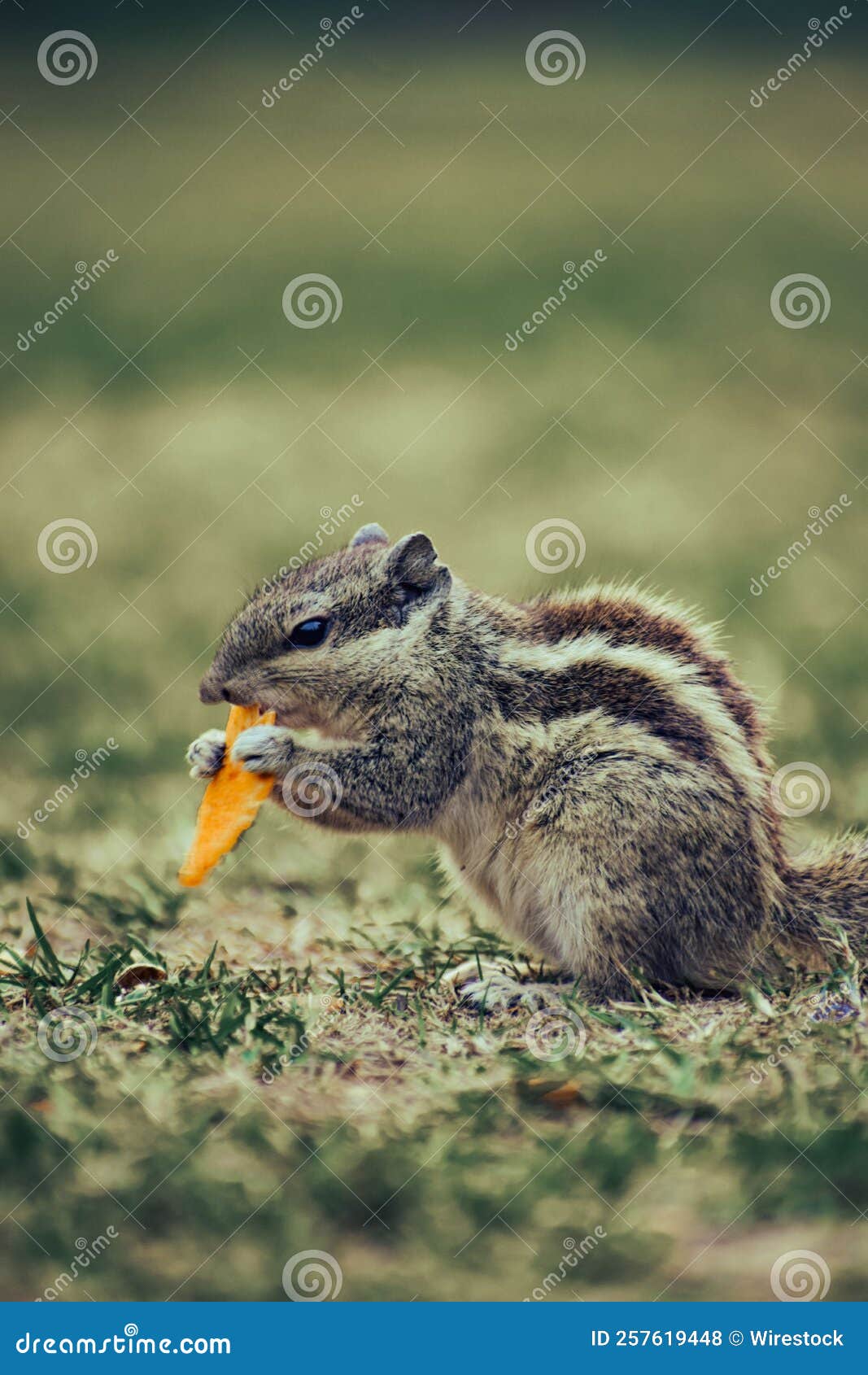 Cerca Vertical De Una Ardilla Linda Comiendo Un Cracker Foto de archivo ...