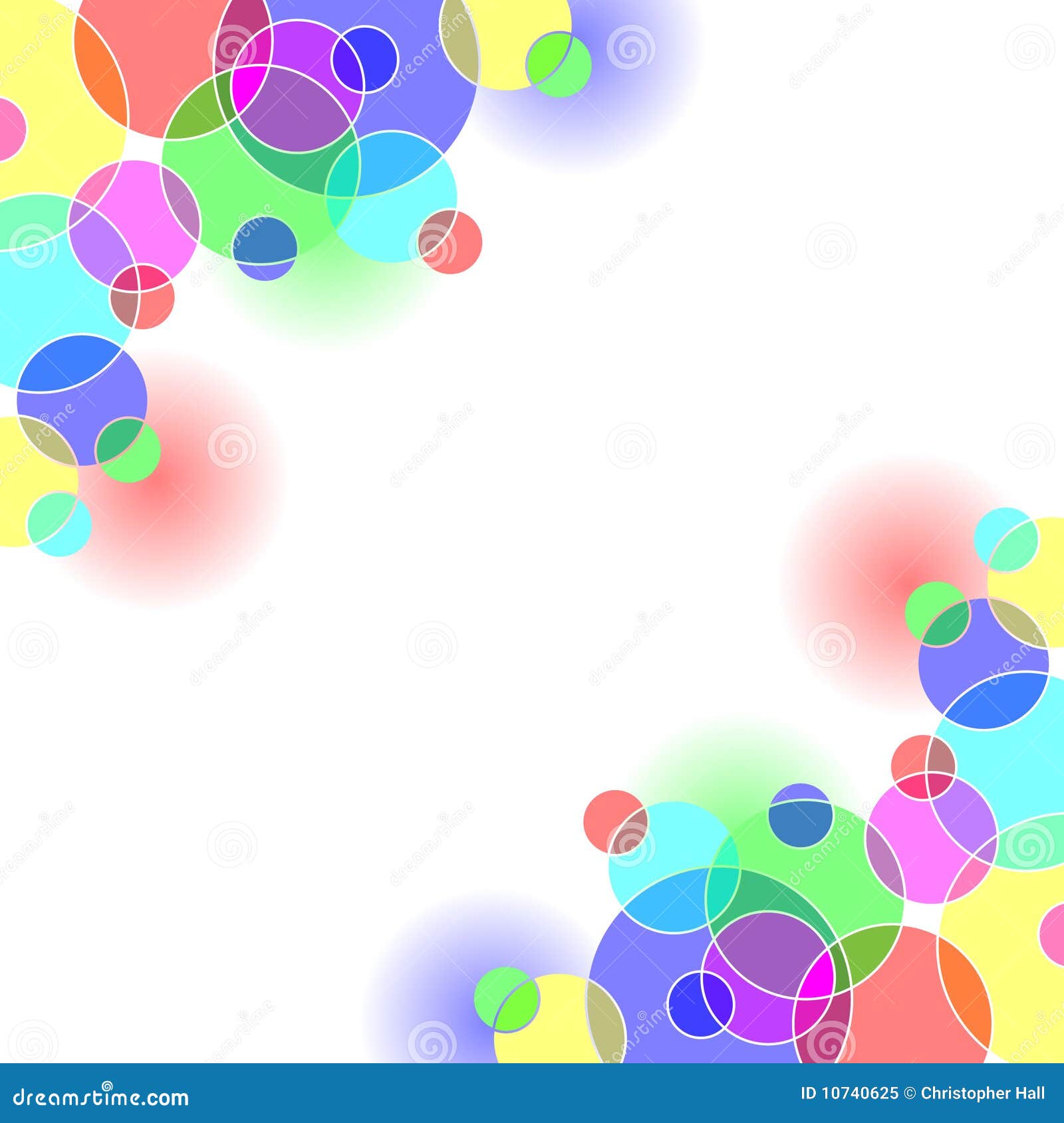 Cerchi colorati illustrazione vettoriale. Illustrazione di arte - 10740625