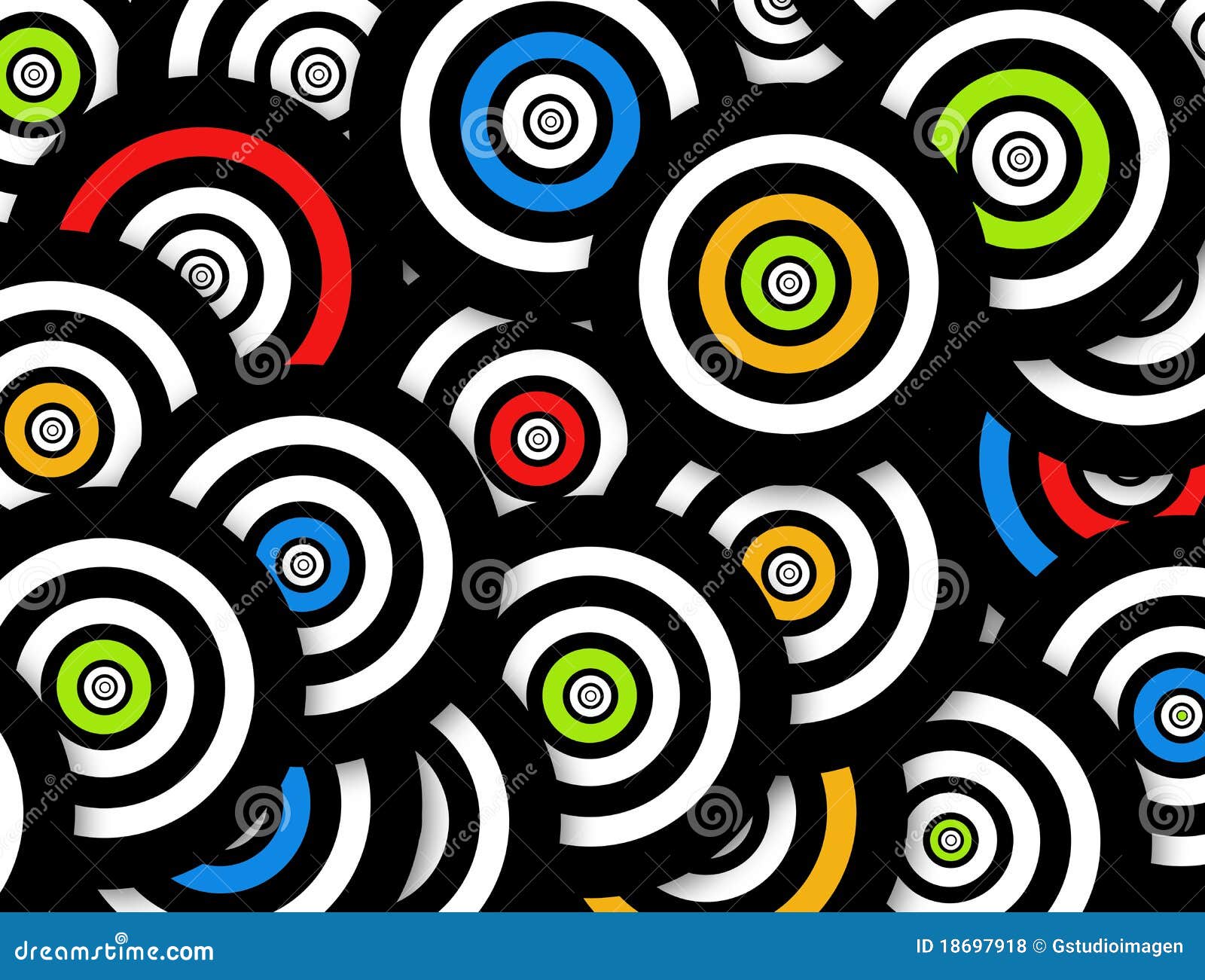 Cerchi colorati illustrazione di stock. Illustrazione di cerchi - 18697918