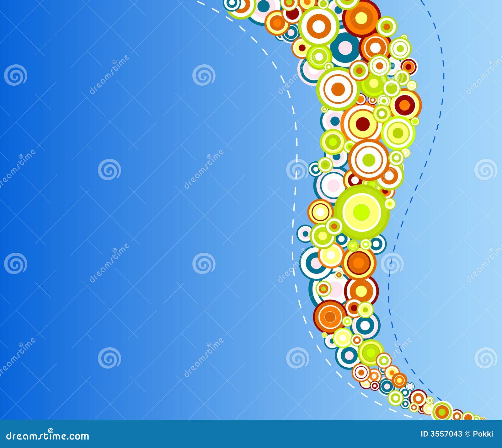 Cerchi Colorati Con Le Righe. Vettore Illustrazione Vettoriale ...