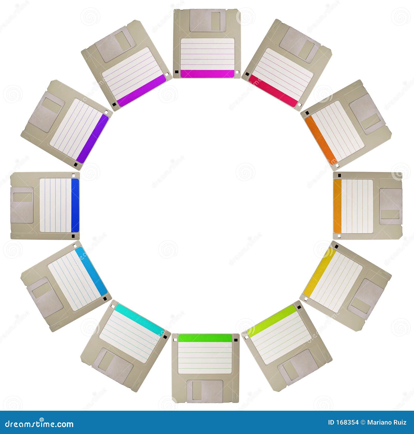 Cerchio del dischetto fotografia stock. Immagine di floscio - 168354