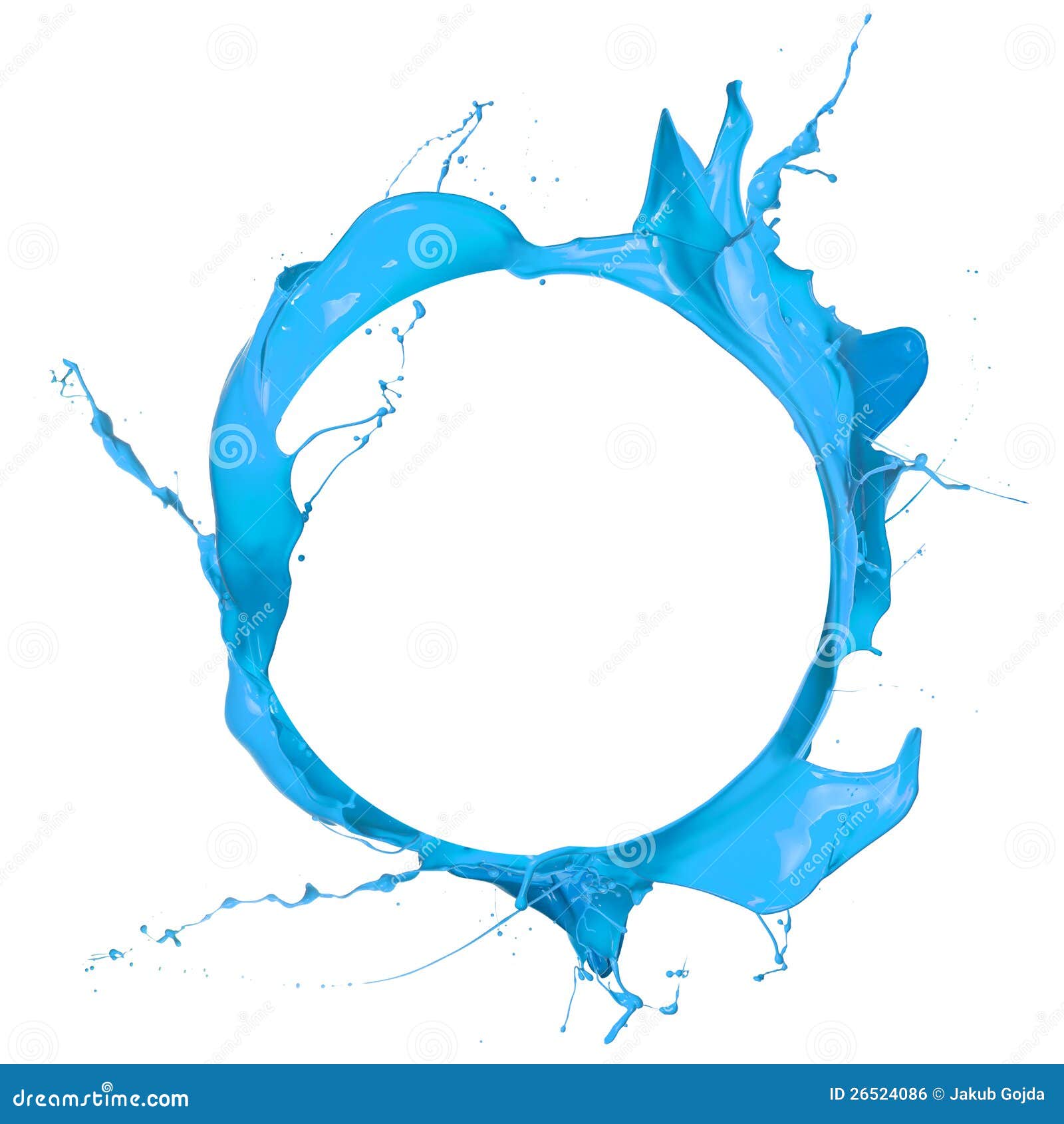 Cercle bleu photo stock. Image du circuler, ondulation - 26524086