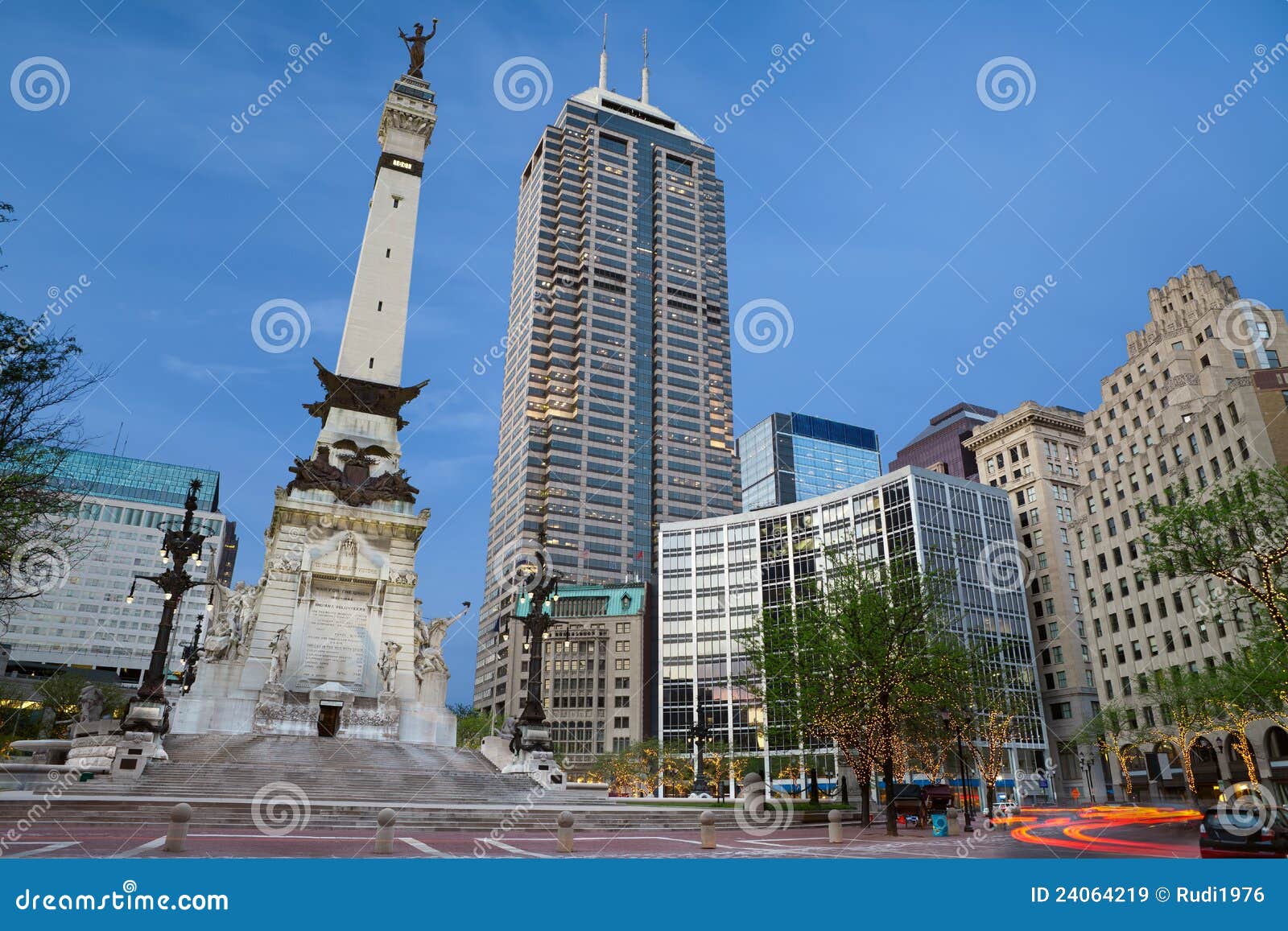 Cercle De Monument, Indianapolis, Indiana Image stock - Image du ...