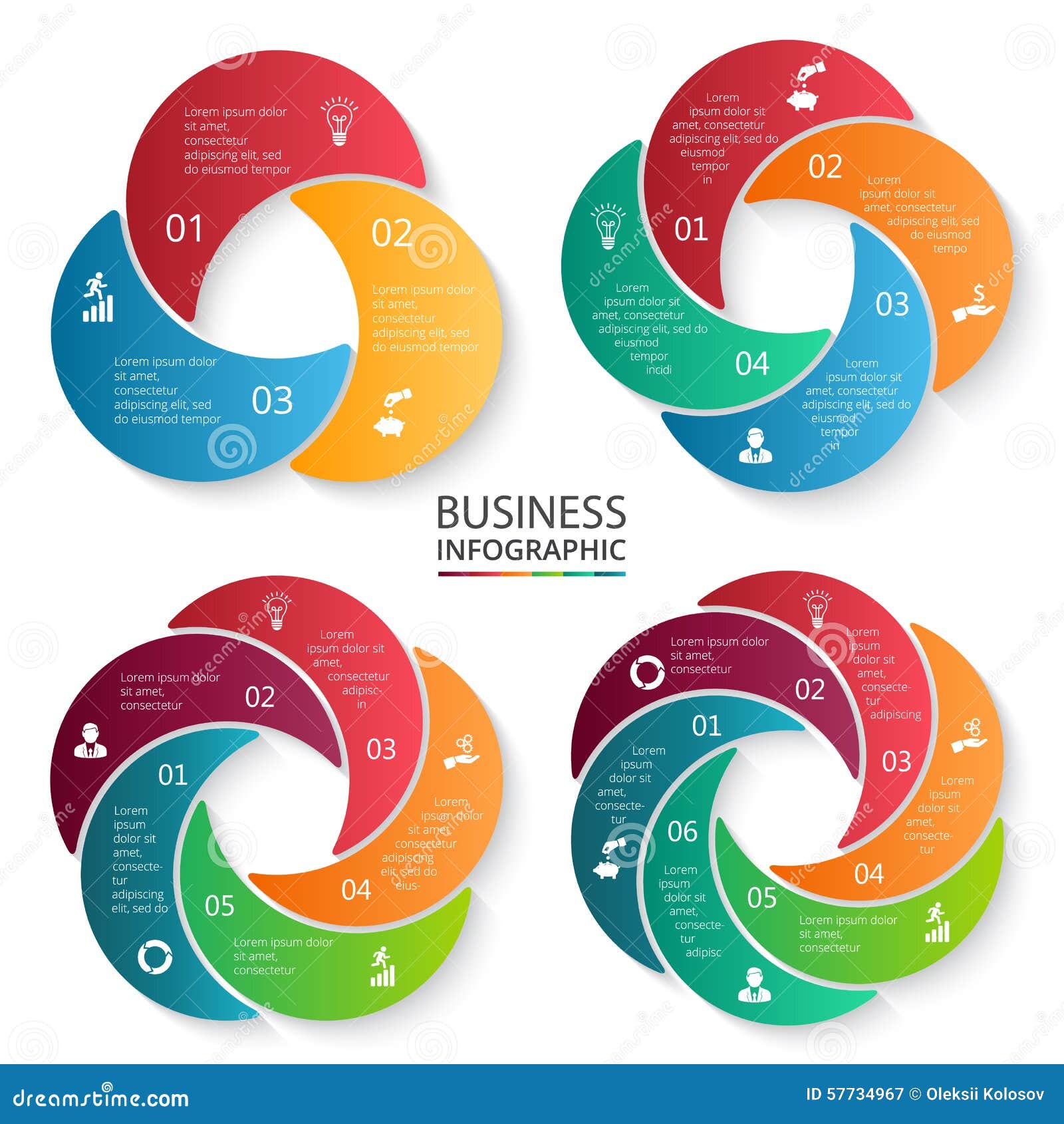 Cercle De Vecteur Infographic Illustration de Vecteur - Illustration du ...
