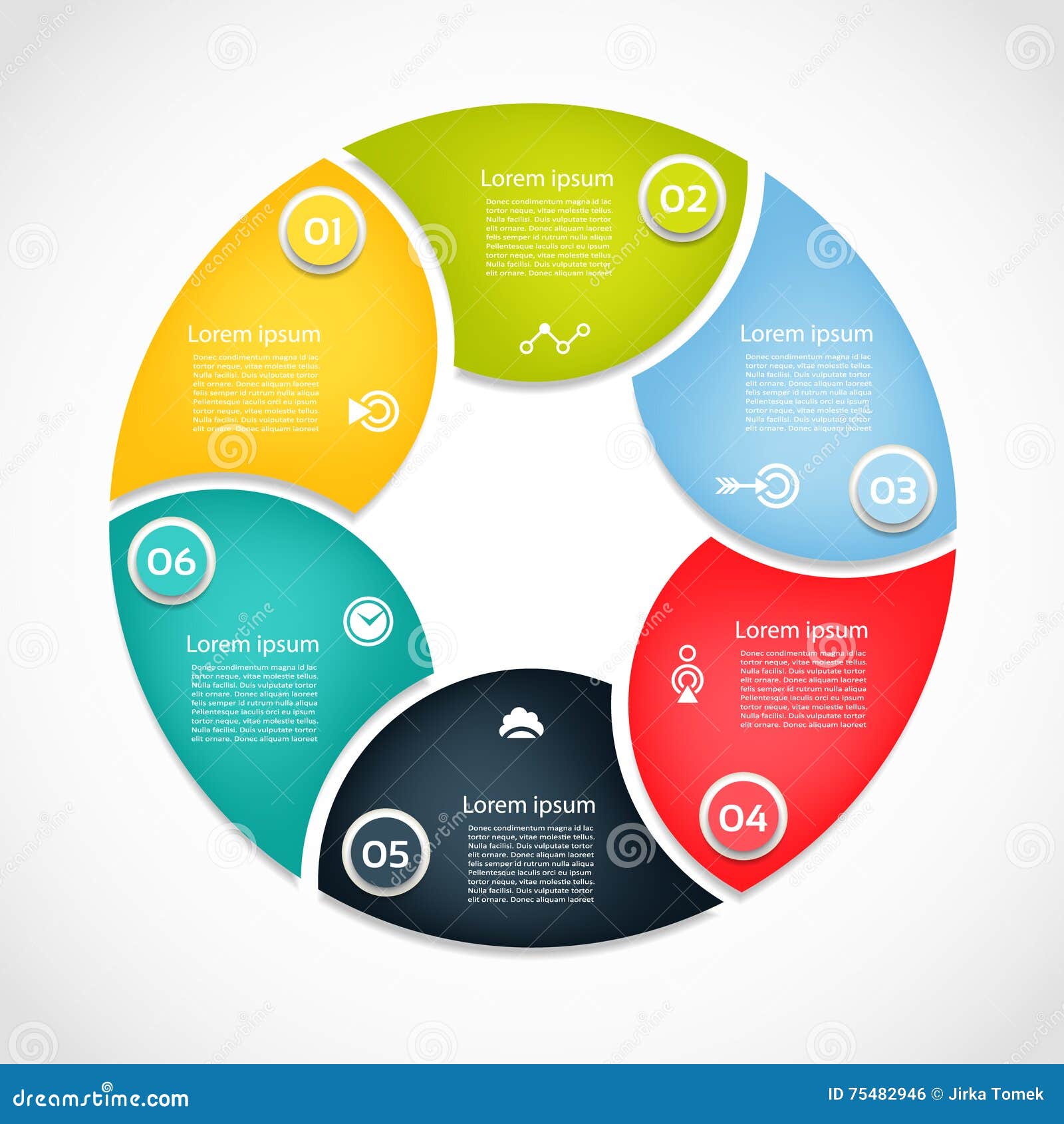Cercle De Vecteur Infographic Illustration de Vecteur - Illustration du ...