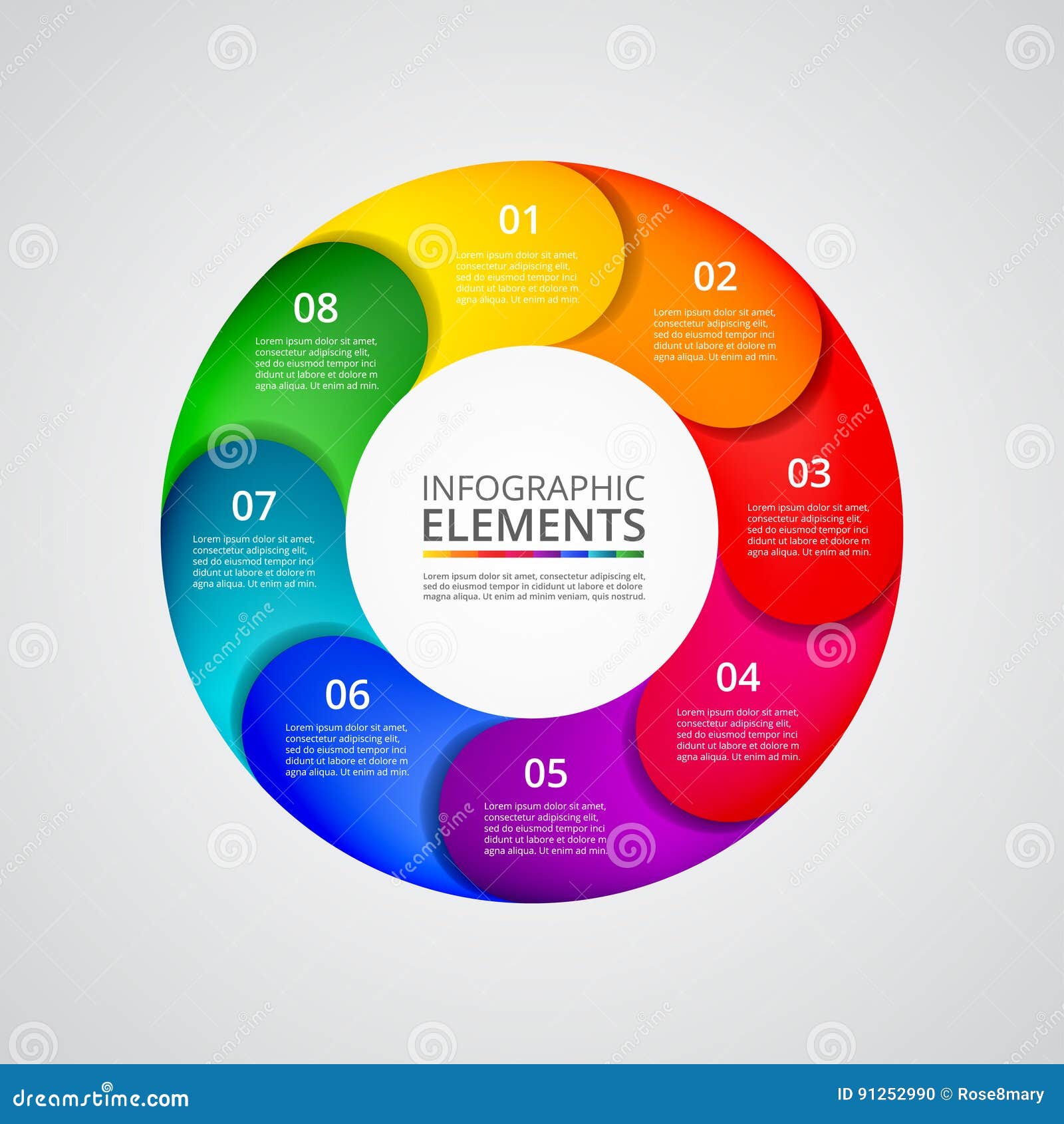 Cercle De Vecteur Infographic Illustration de Vecteur - Illustration du ...