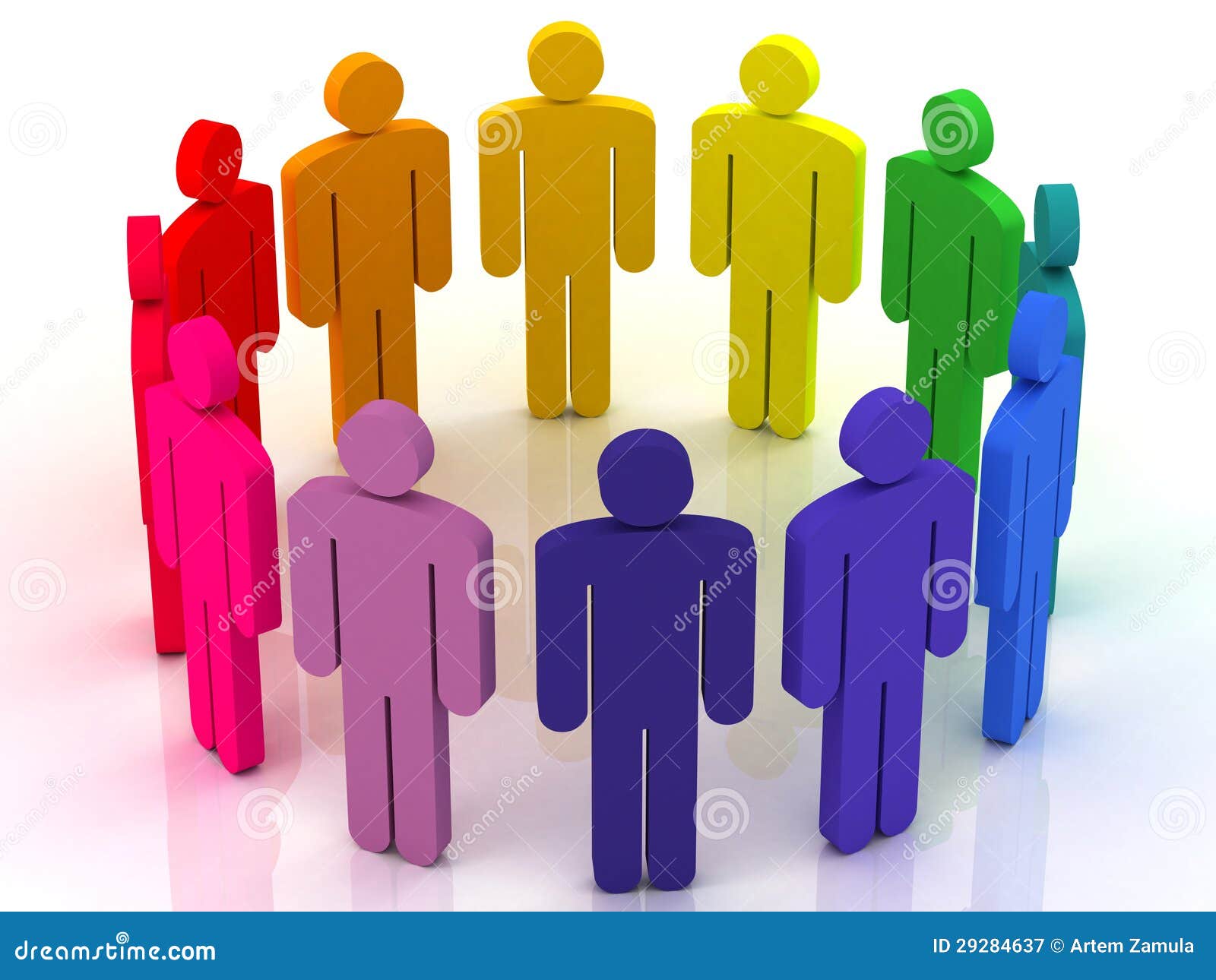 Cercle humain illustration stock. Illustration du gens - 29284637