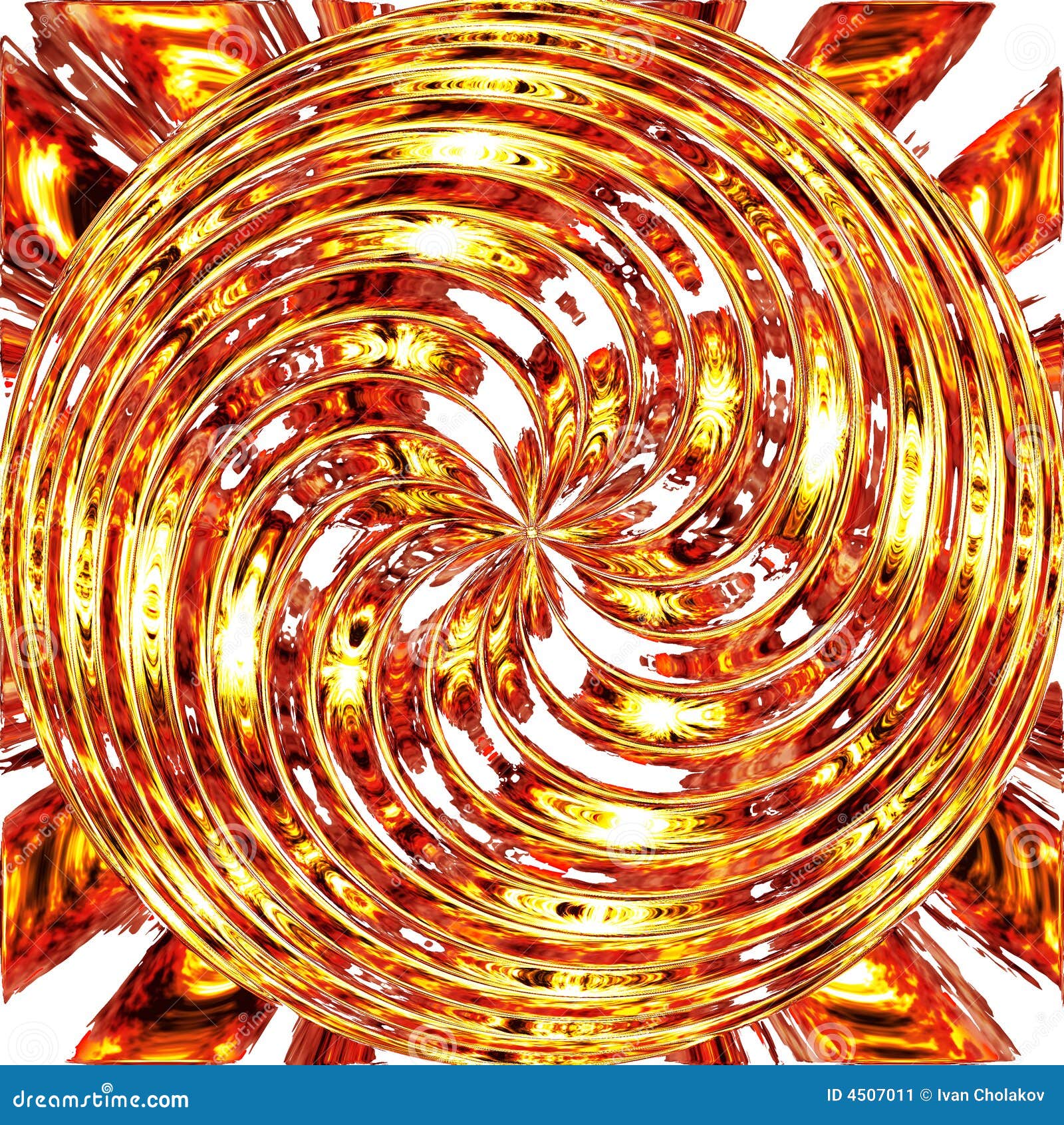 Cercle hypnotique brillant illustration stock. Illustration du abstrait ...