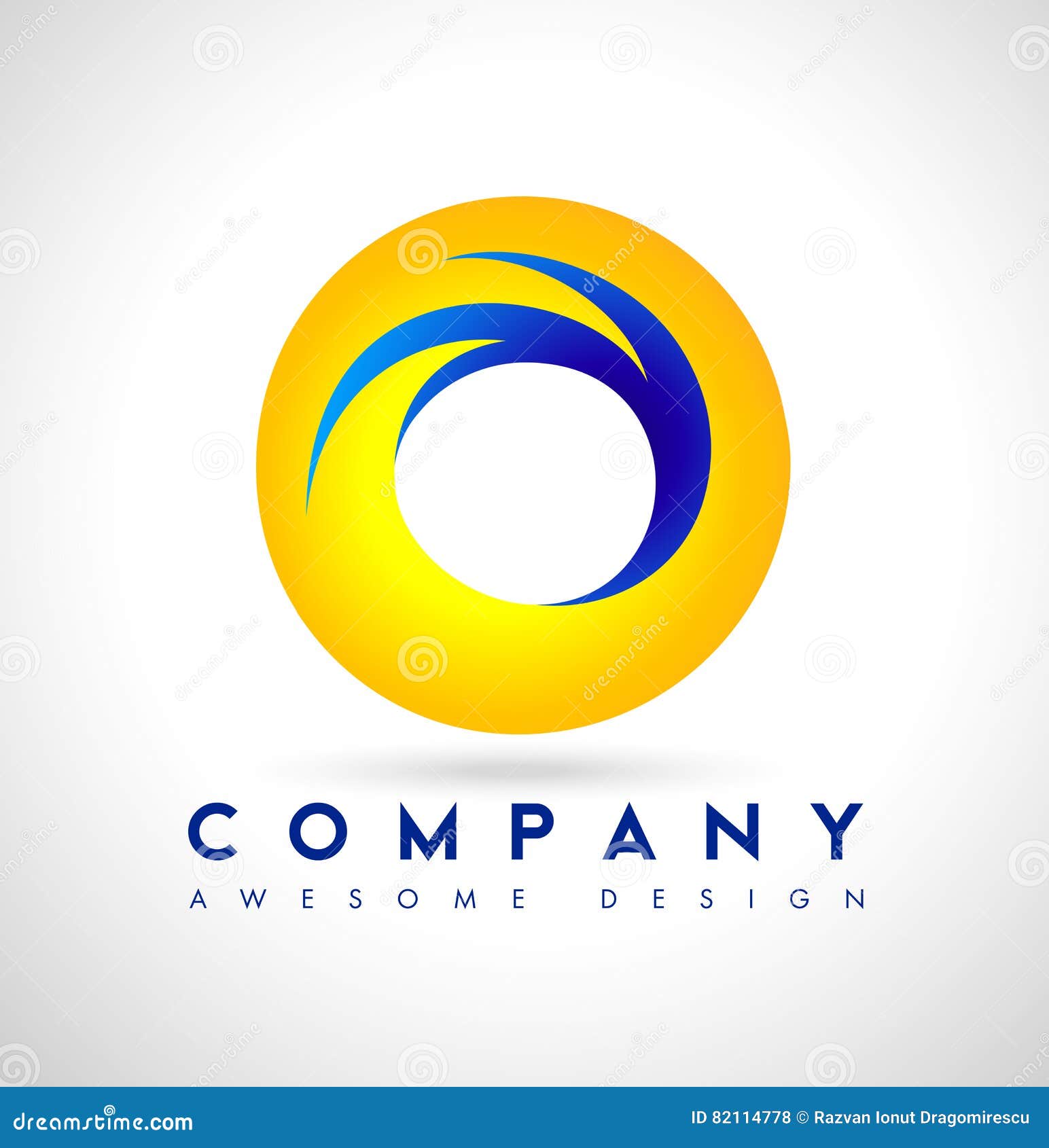 Cercle, Logo Design Circulaire Logo Circulaire Abstrait Illustration de ...