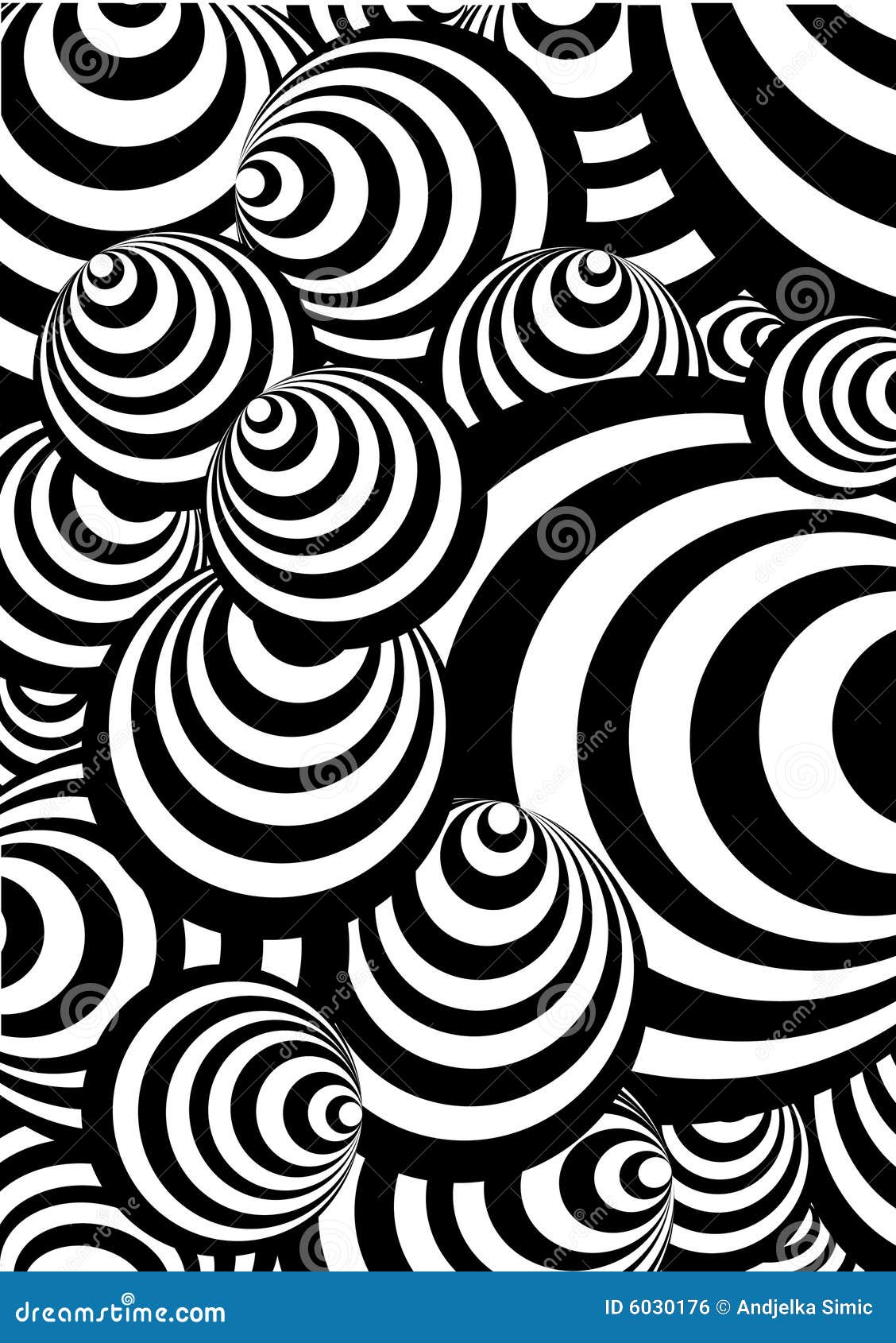 Cercle noir et blanc illustration de vecteur. Illustration du rond ...