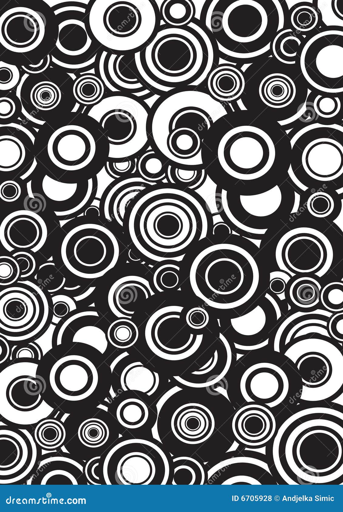 Cercle noir et blanc illustration de vecteur. Illustration du cercle ...