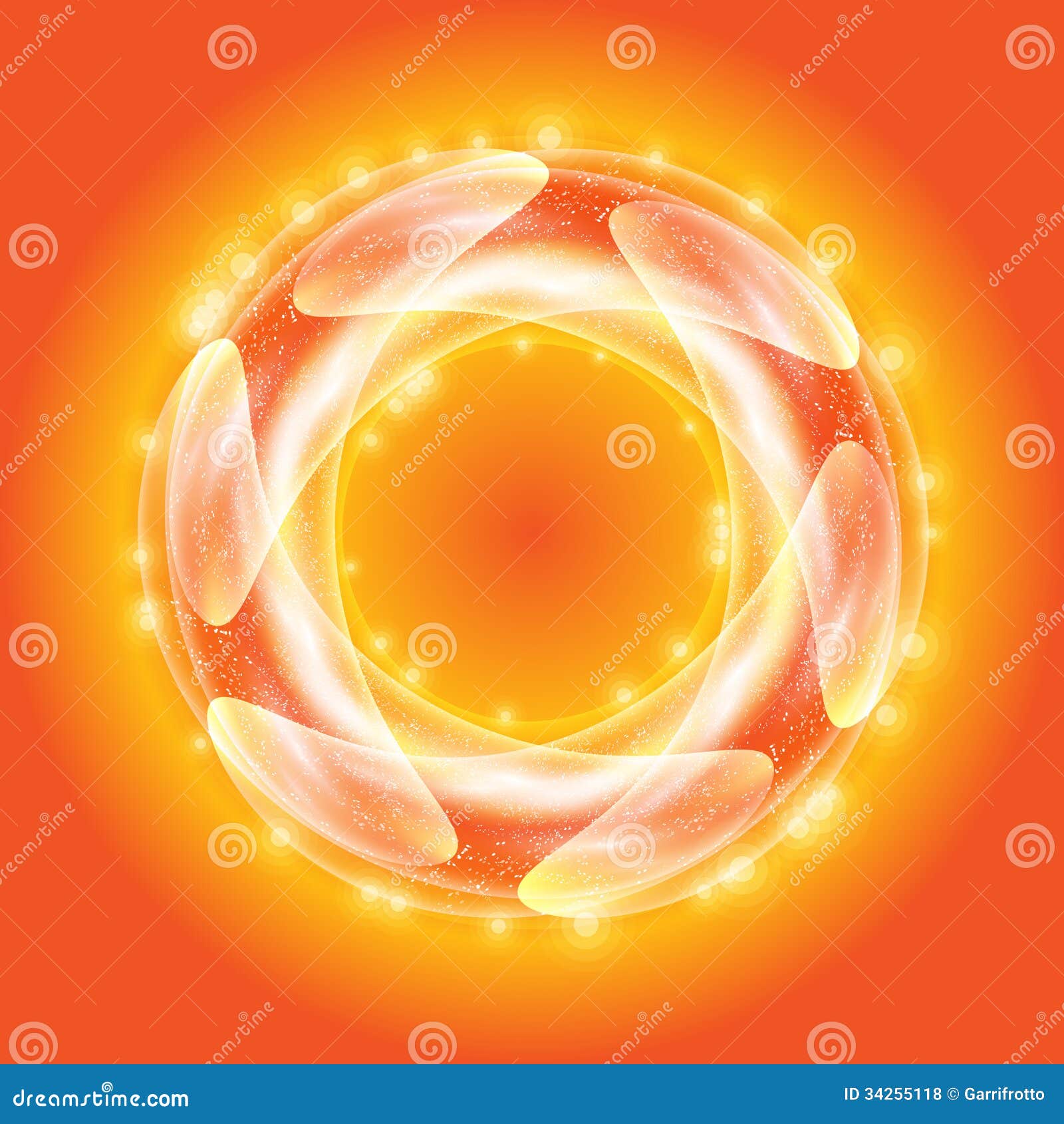 Cercle orange de vecteur illustration de vecteur. Illustration du ...