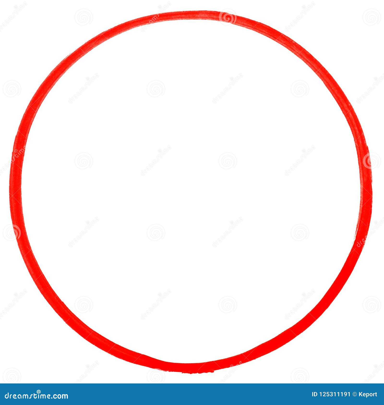 Cercle rouge peint illustration stock. Illustration du illustration ...