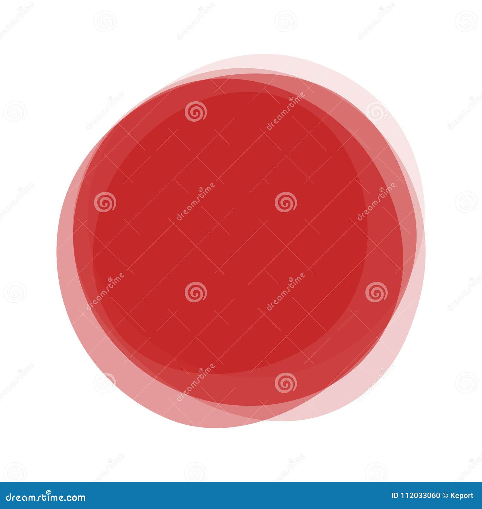 Cercle rouge transparent illustration stock. Illustration du forme ...