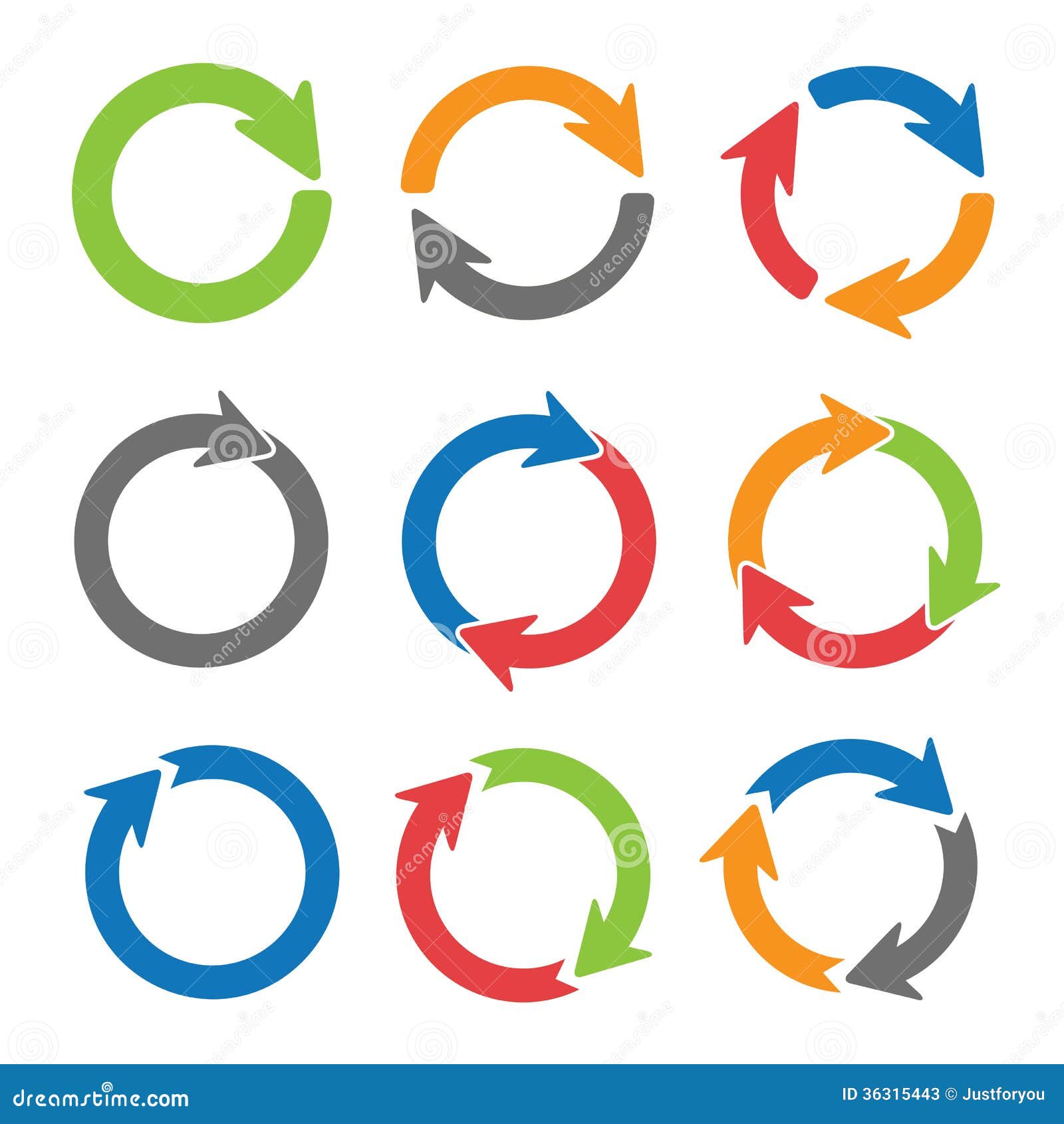 Cercles de flèche illustration de vecteur. Illustration du sens - 36315443