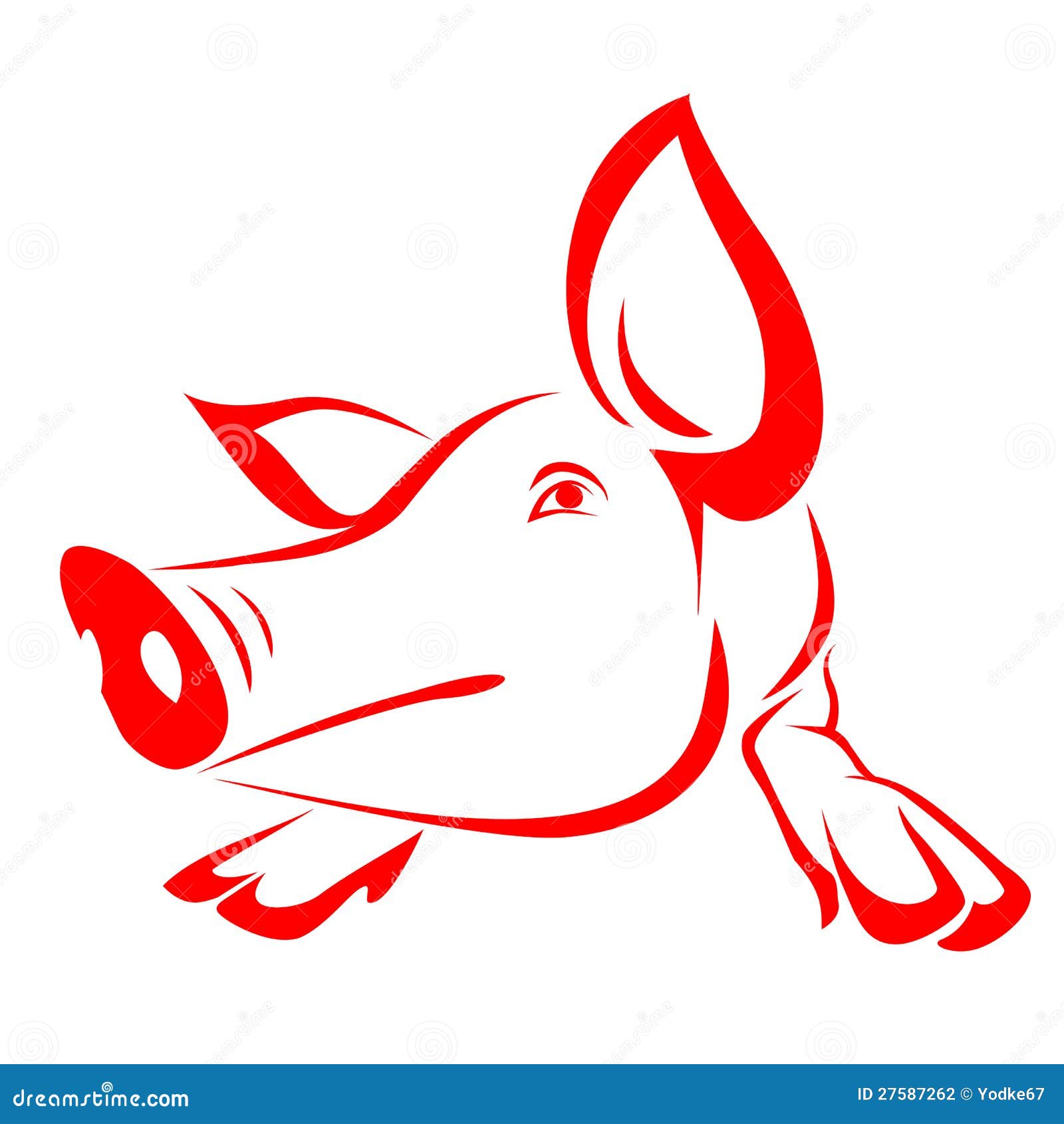 Cerdo ilustración del vector. Ilustración de creativo - 27587262