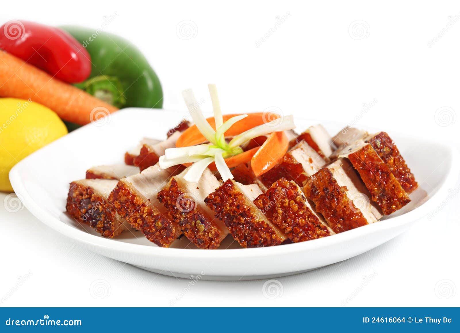 Cerdo asado foto de archivo. Imagen de salir, estudio - 24616064