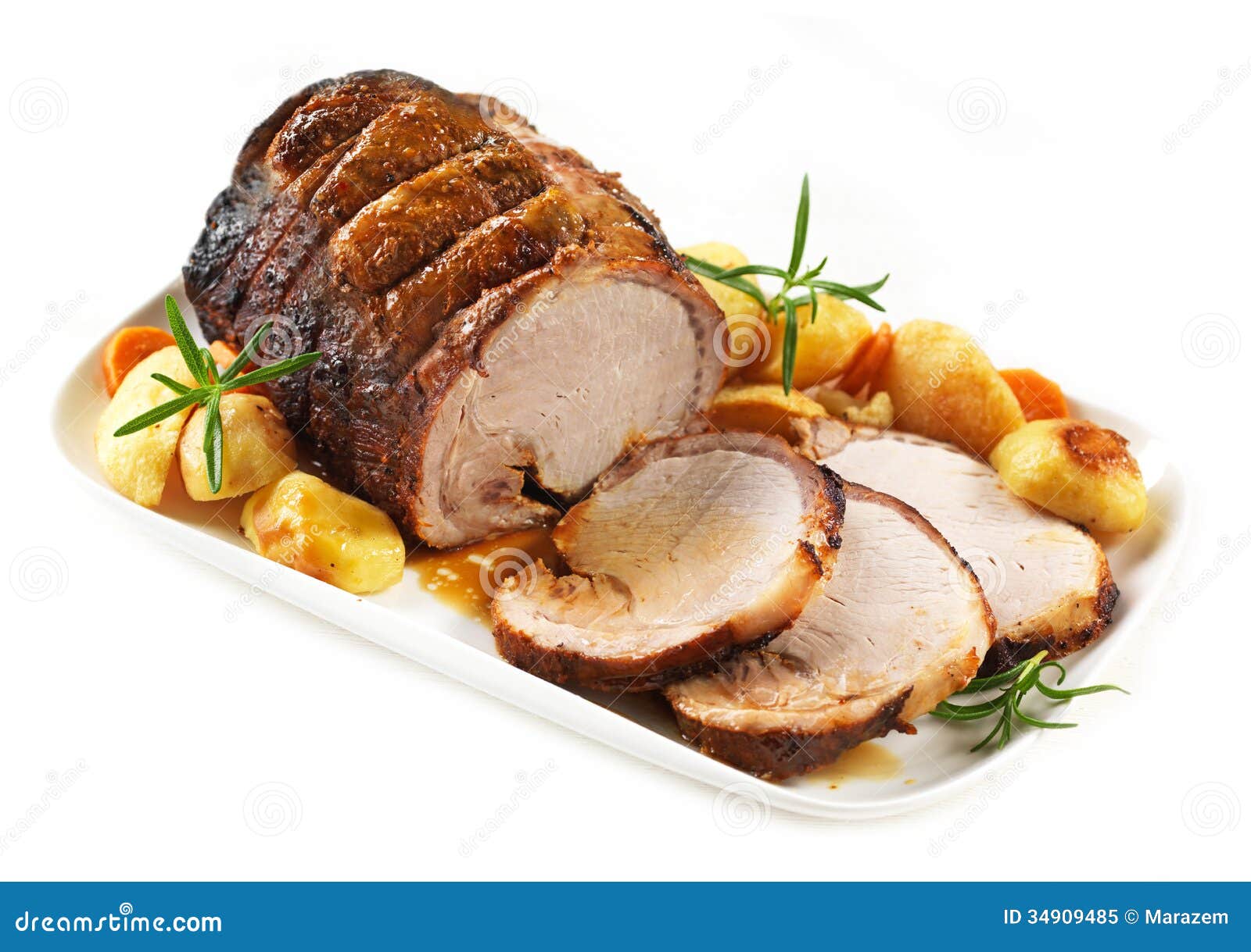 Cerdo asado imagen de archivo. Imagen de filete, asado - 34909485
