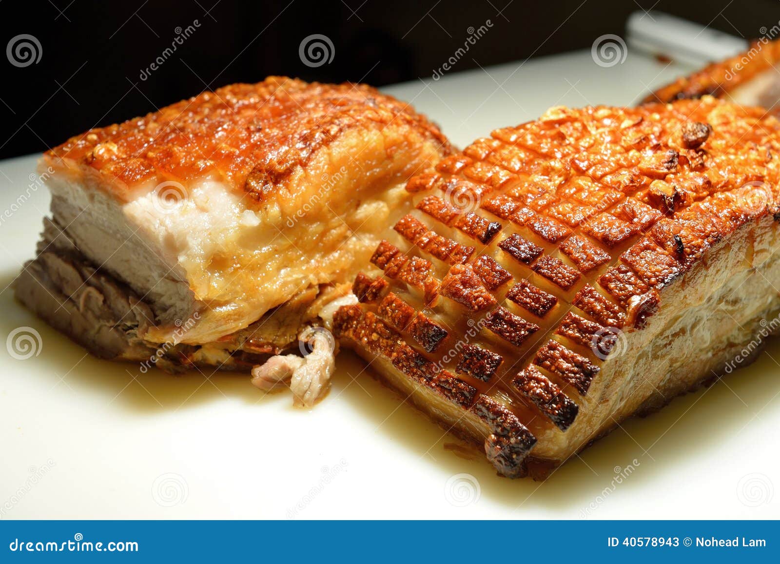 Cerdo asado imagen de archivo. Imagen de casero, restaurante - 40578943