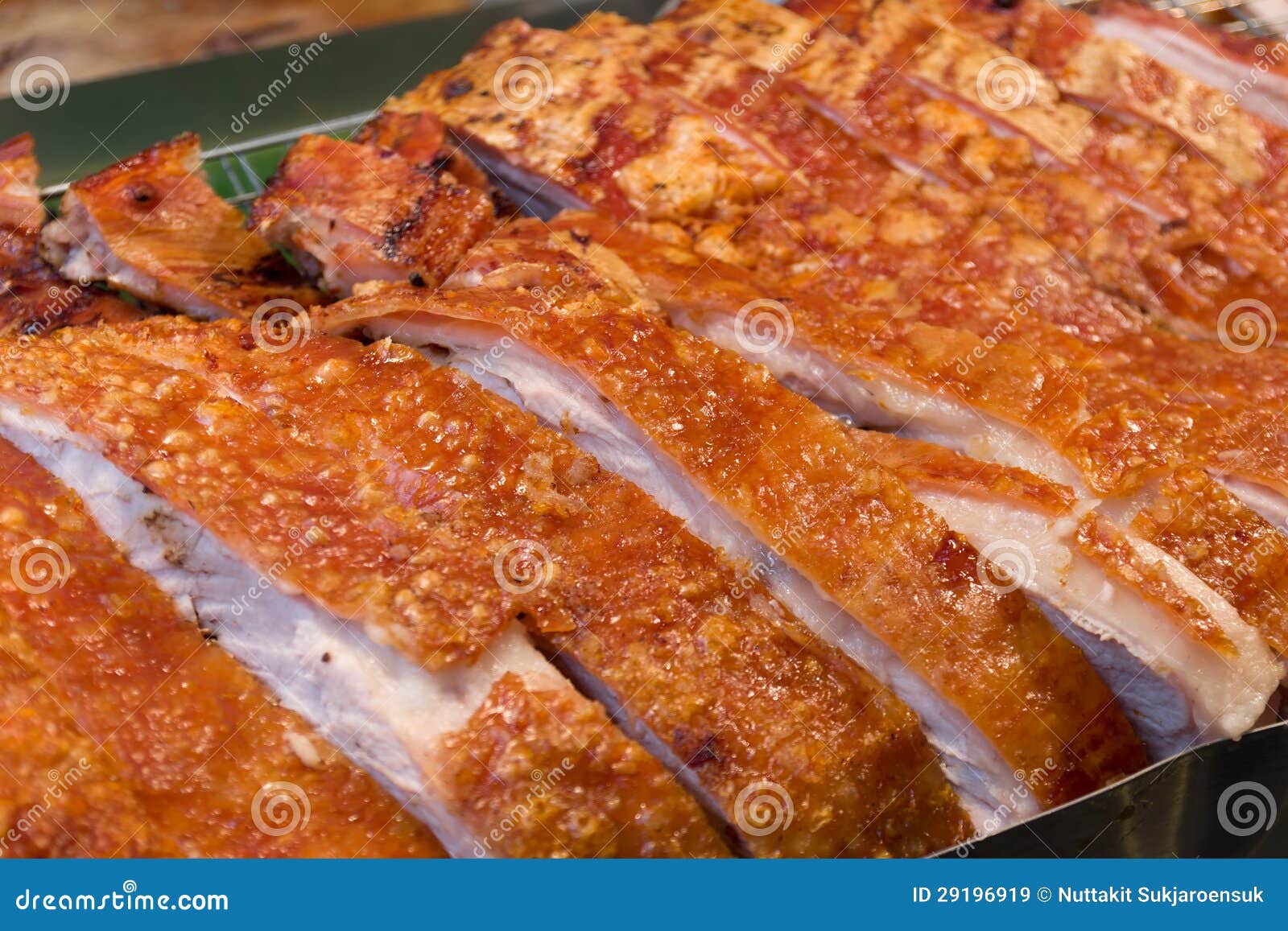 Cerdo Asado Del Estilo Chino Imagen de archivo - Imagen de piel ...