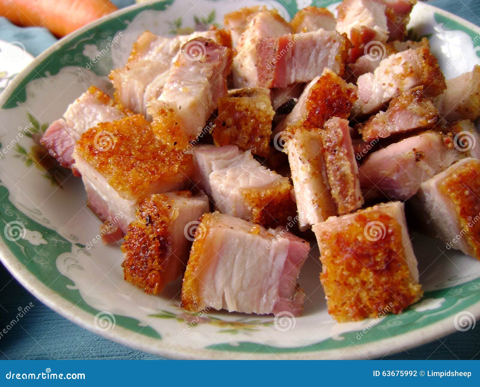 Cerdo Asado a La Parilla Chino Foto de archivo - Imagen de chinatown ...