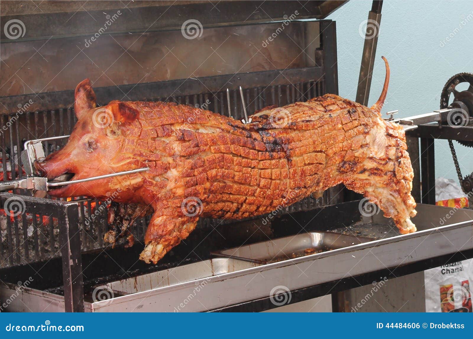 Cerdo Asado A La Parrilla Foto de archivo - Imagen: 44484606