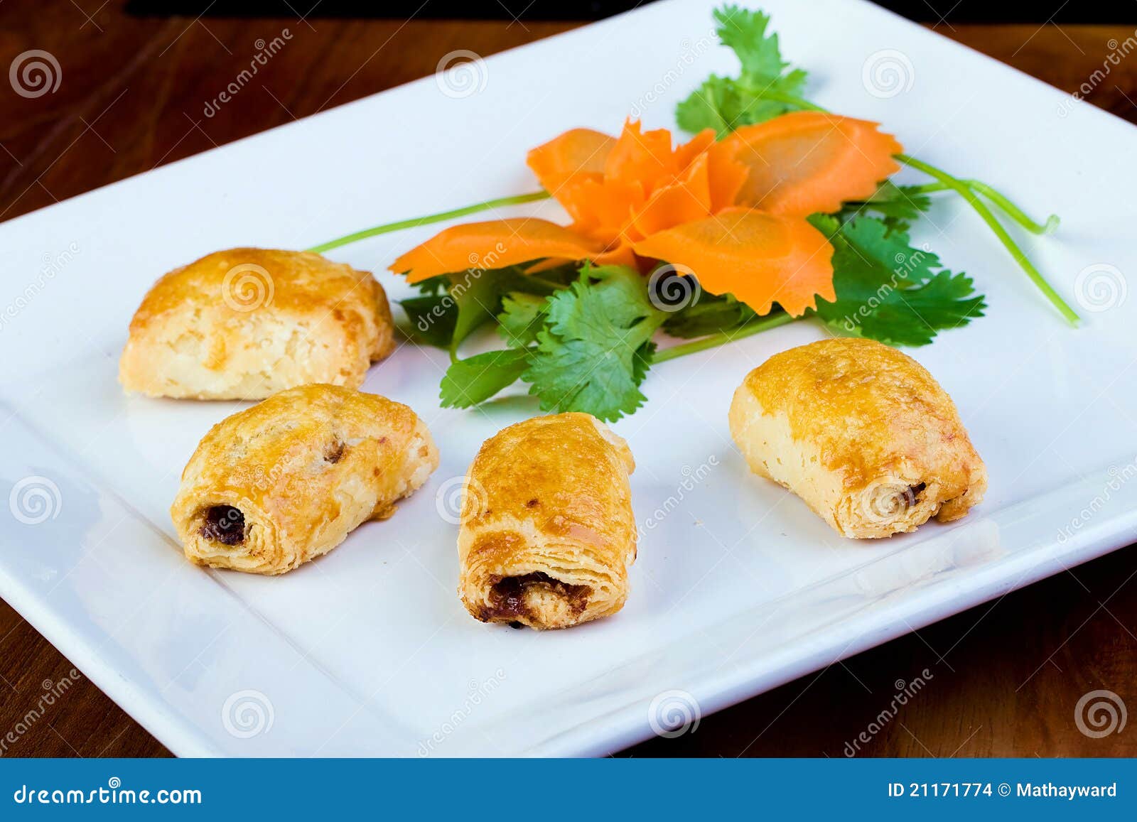 Cerdo Frito Dim Sum De La Barbacoa Foto de archivo - Imagen de cuadrado ...