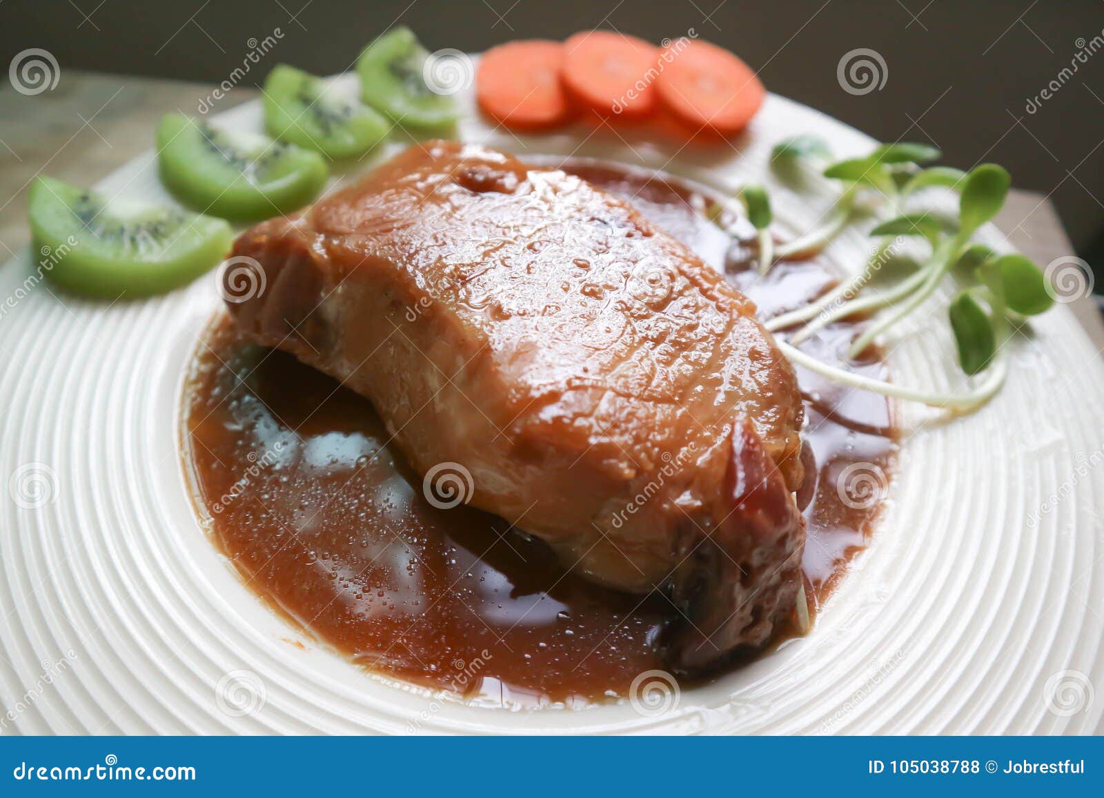 Cerdo Guisado O Cerdo De Carne Asada Foto de archivo - Imagen de ...