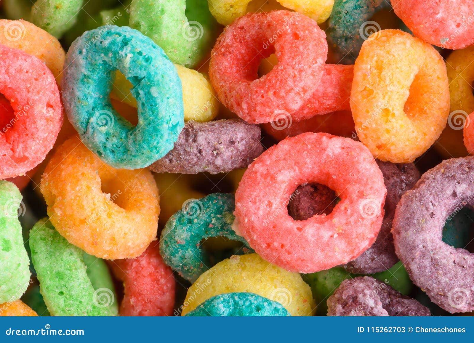 Cereal stock image. Image of dessert, blue, multicolored - 115262703