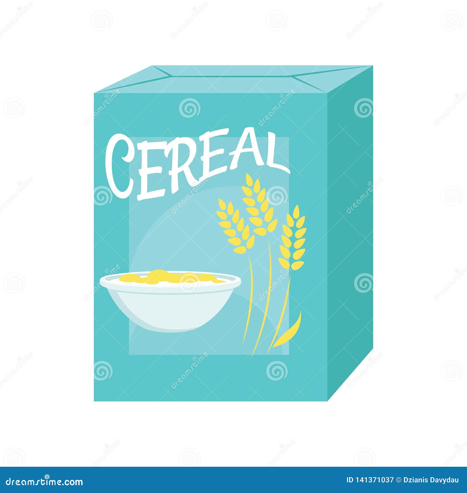 Cereal Box Icon Stock Vector Illustration Of Carton 141371037