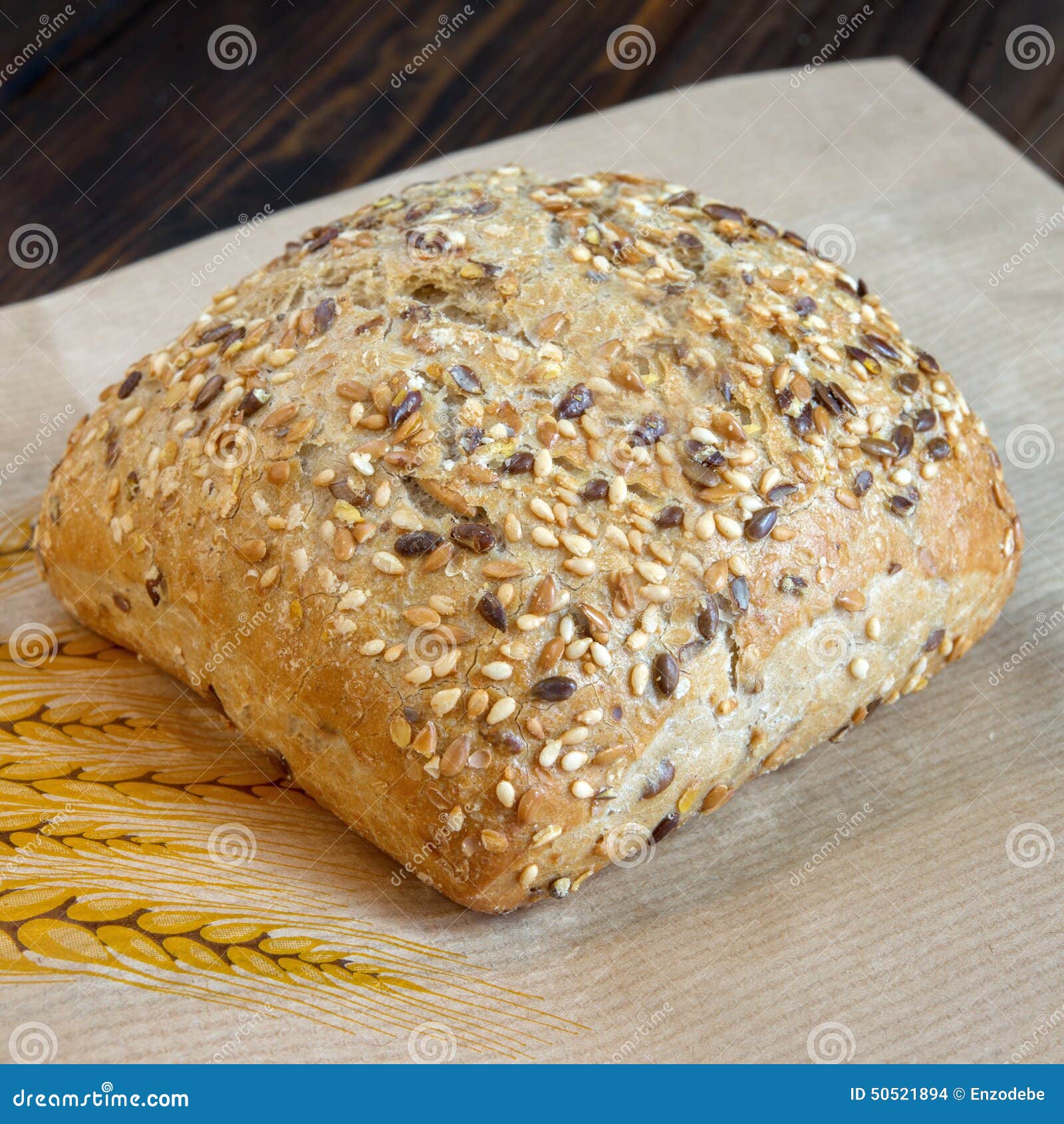 Cereal bread stock photo. Image of traditional, loaf - 50521894