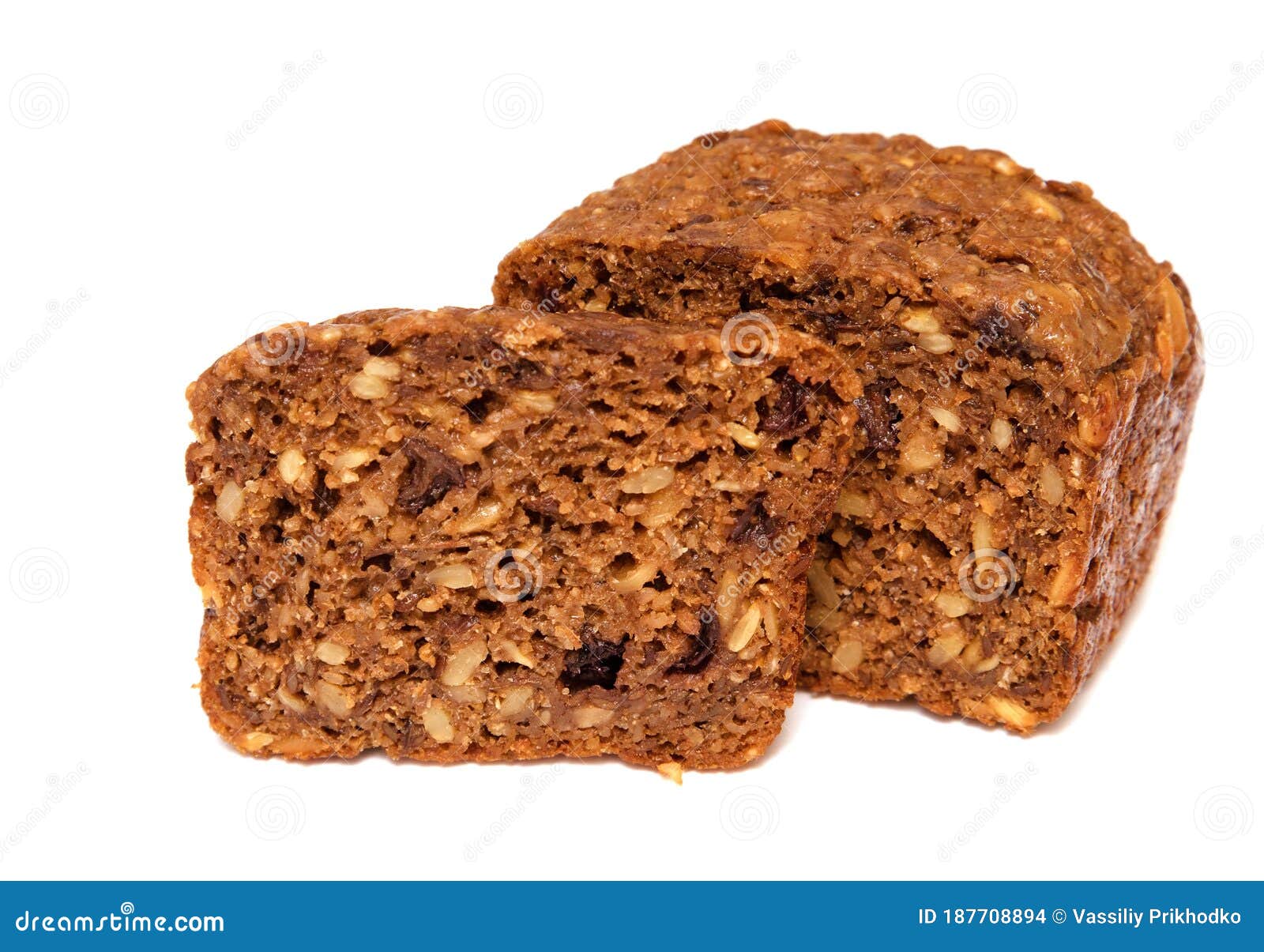 Cereal bread with raisins stock photo. Image of food - 187708894