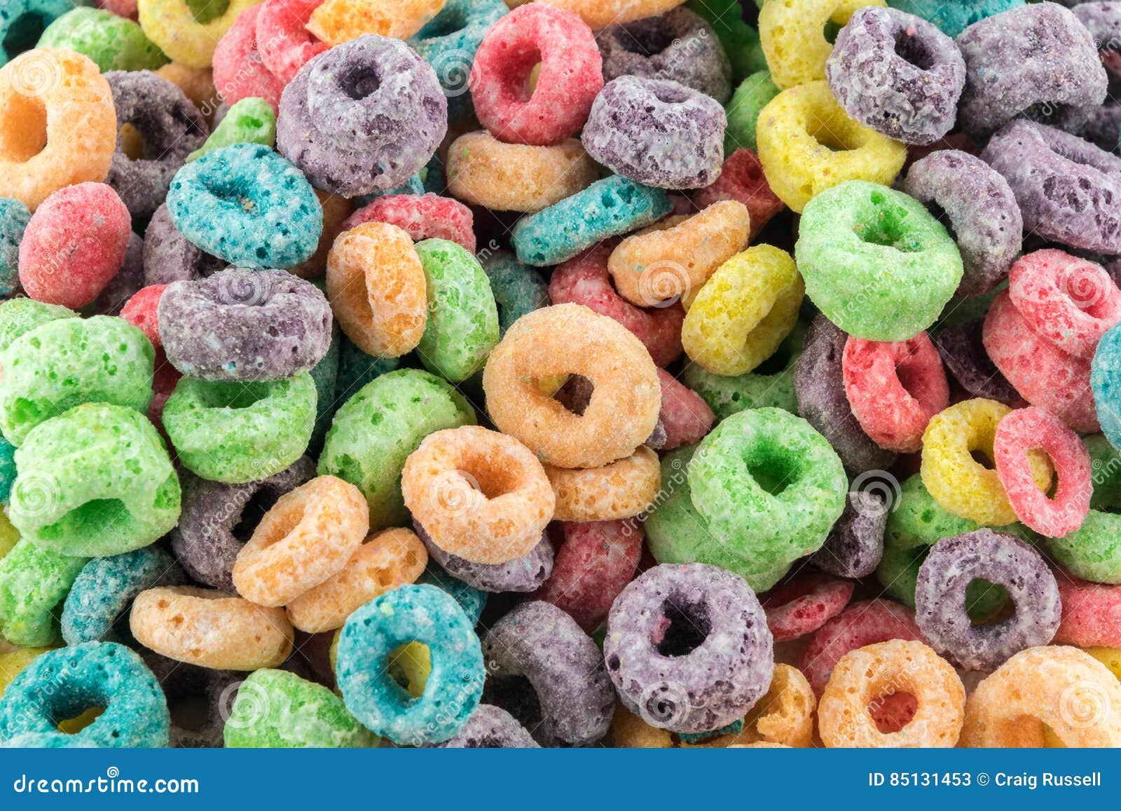 Cereal Colorido Do Laço Do Fruto Imagem de Stock - Imagem de frutado ...