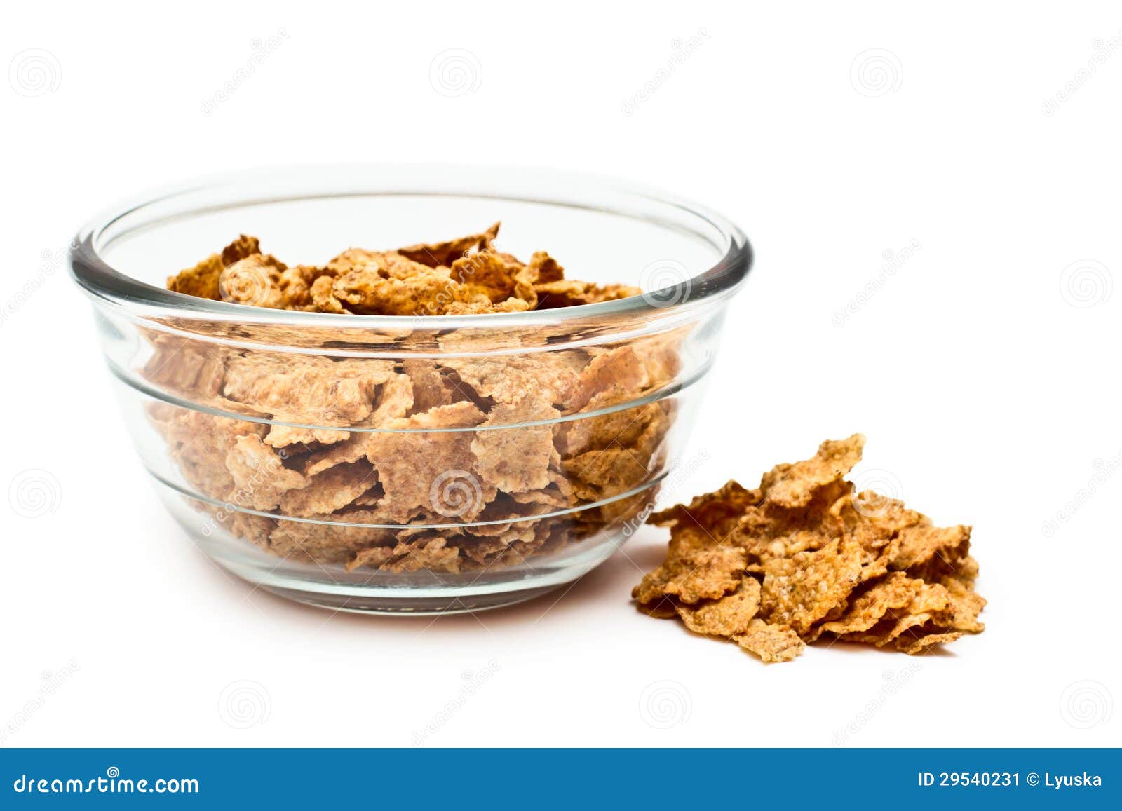Cereal Diet in a Transparent Bowl Stock Image - Image of oats ...